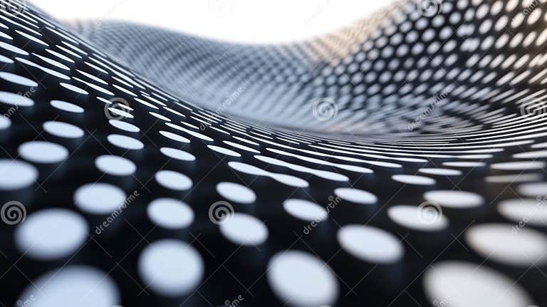 Connecting Dots on a Curved Surface from a Unique Perspective in Black and White Visual Artwork ...