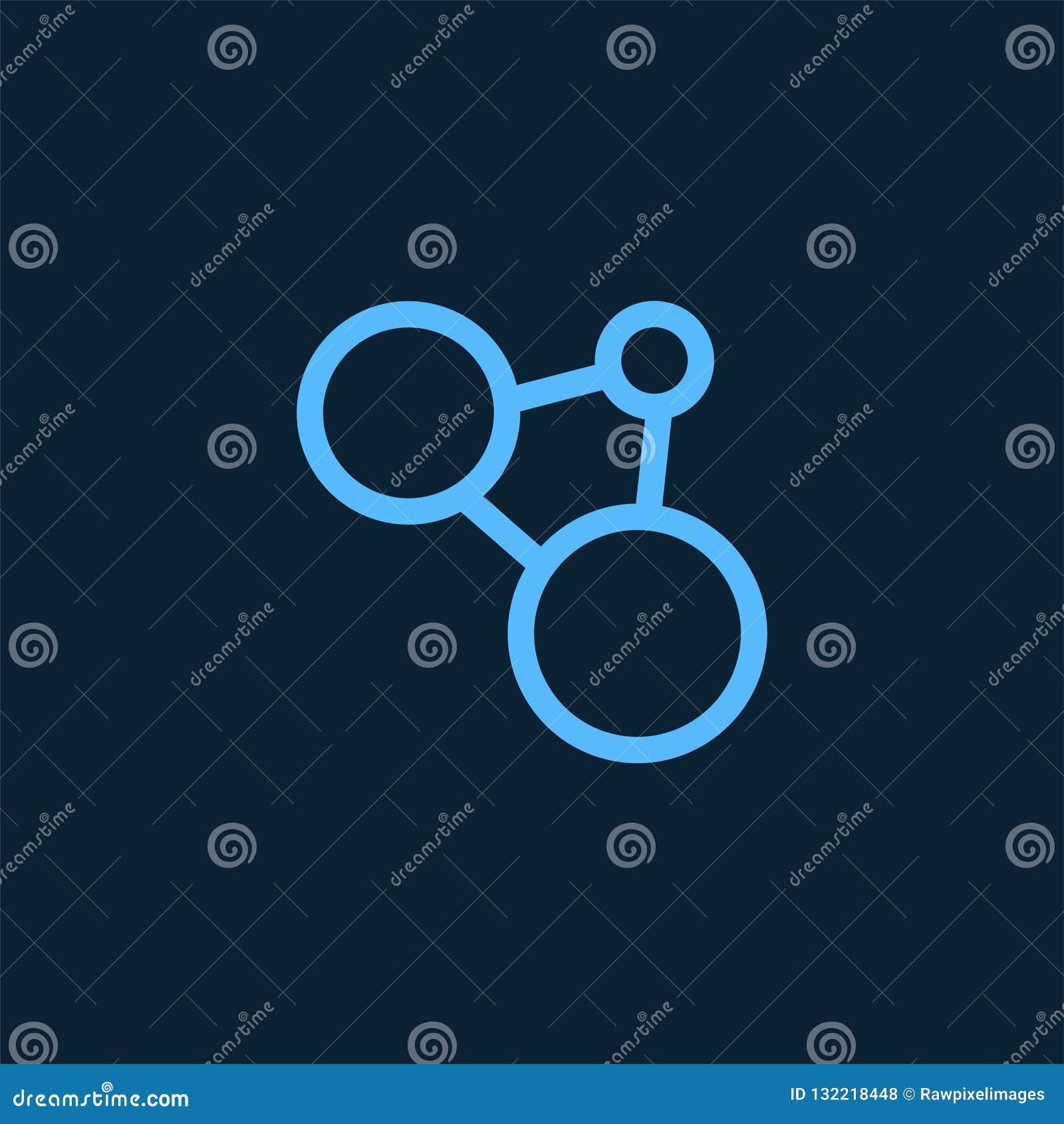 Connecting Dots Icon Symbol Vector Stock Vector - Illustration of link ...