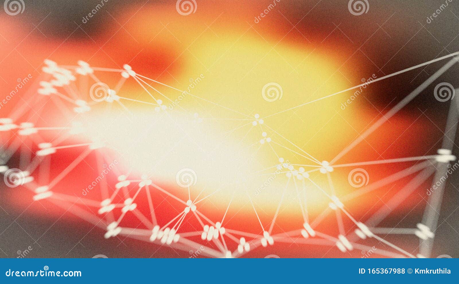 Connecting Dots and Lines Black Red and Yellow Blur Background Image ...