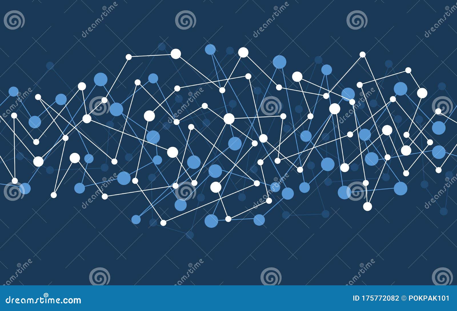 Connecting dots and lines stock vector. Illustration of line - 175772082