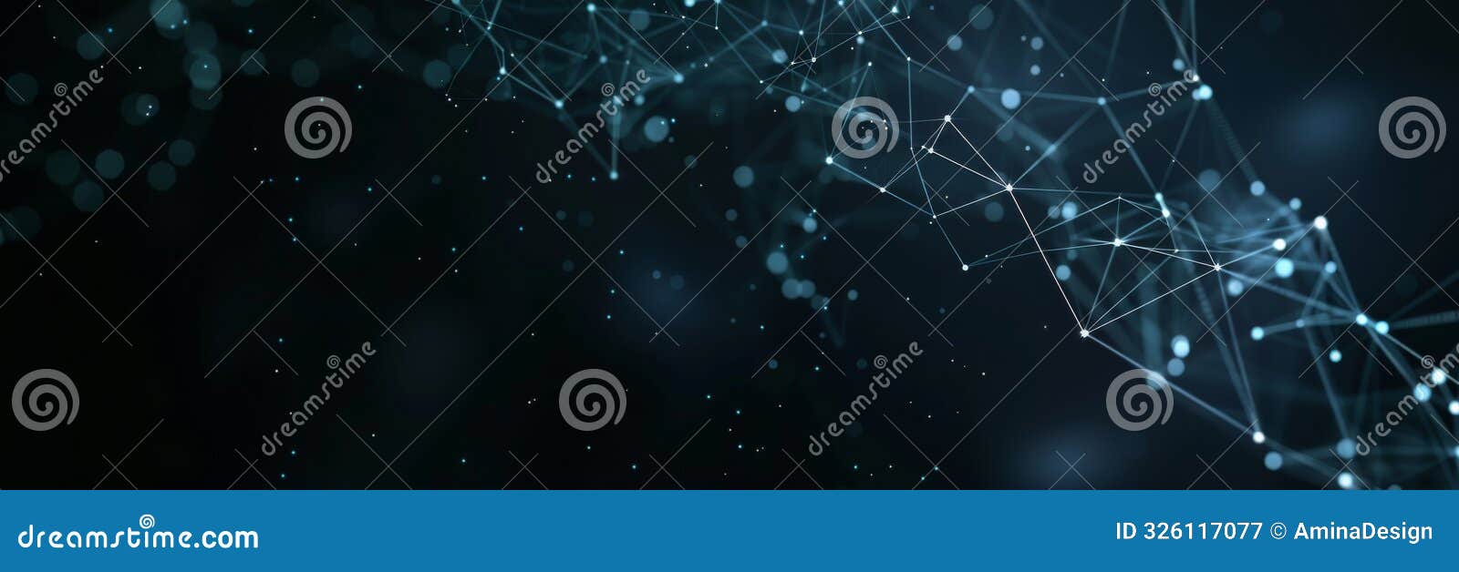 Connecting Dots. Sci Fi Polygonal Background. Triangulation Structure ...