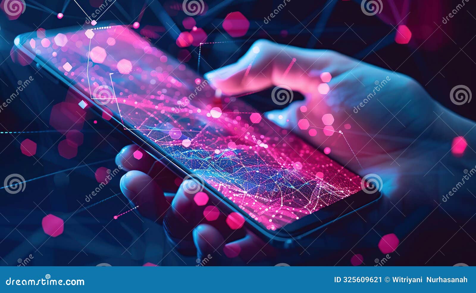 Connecting the Dots: a World of Data at Your Fingertips Stock ...
