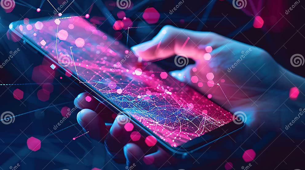 Connecting the Dots: a World of Data at Your Fingertips Stock ...