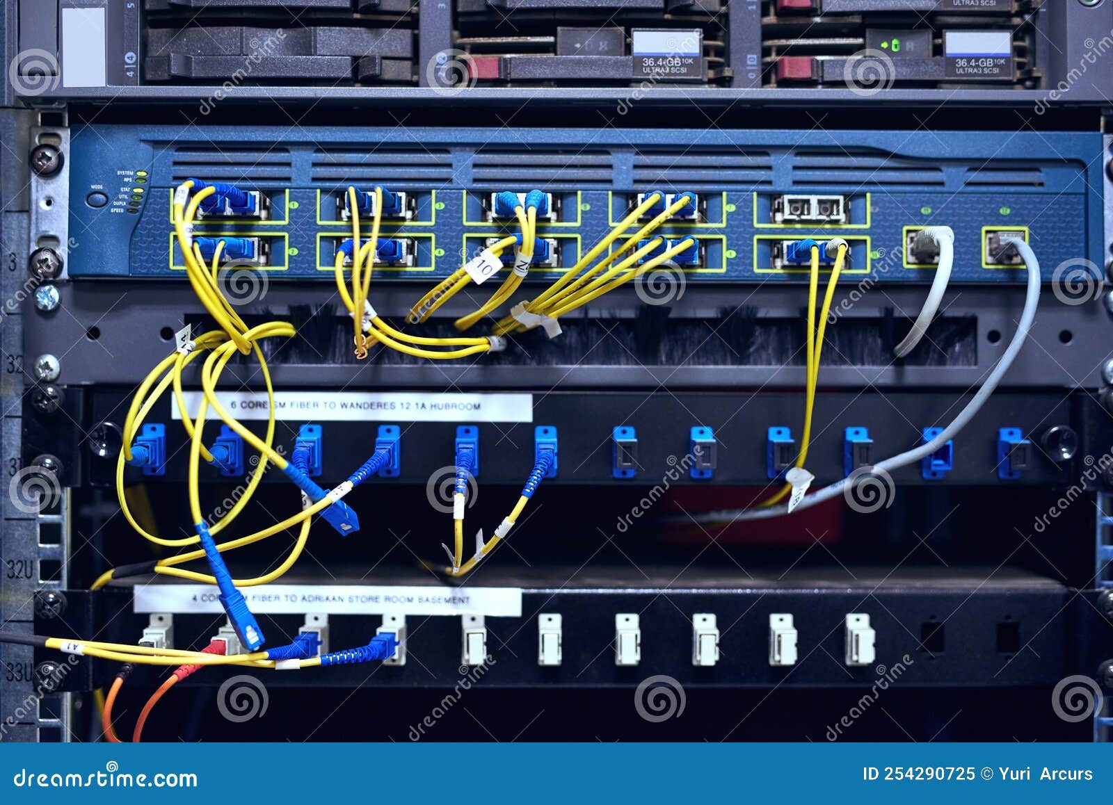 Connecting Everyone. the Inside of a Computer with All of Its Wiring ...