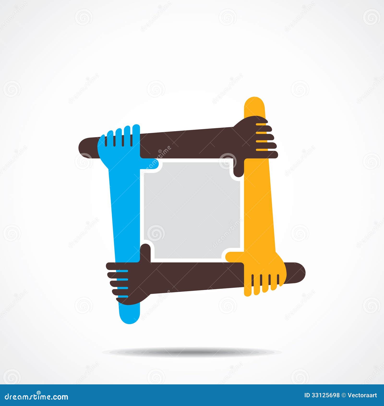 Connecting Hand Icon Concept Stock Vector - Illustration of person ...