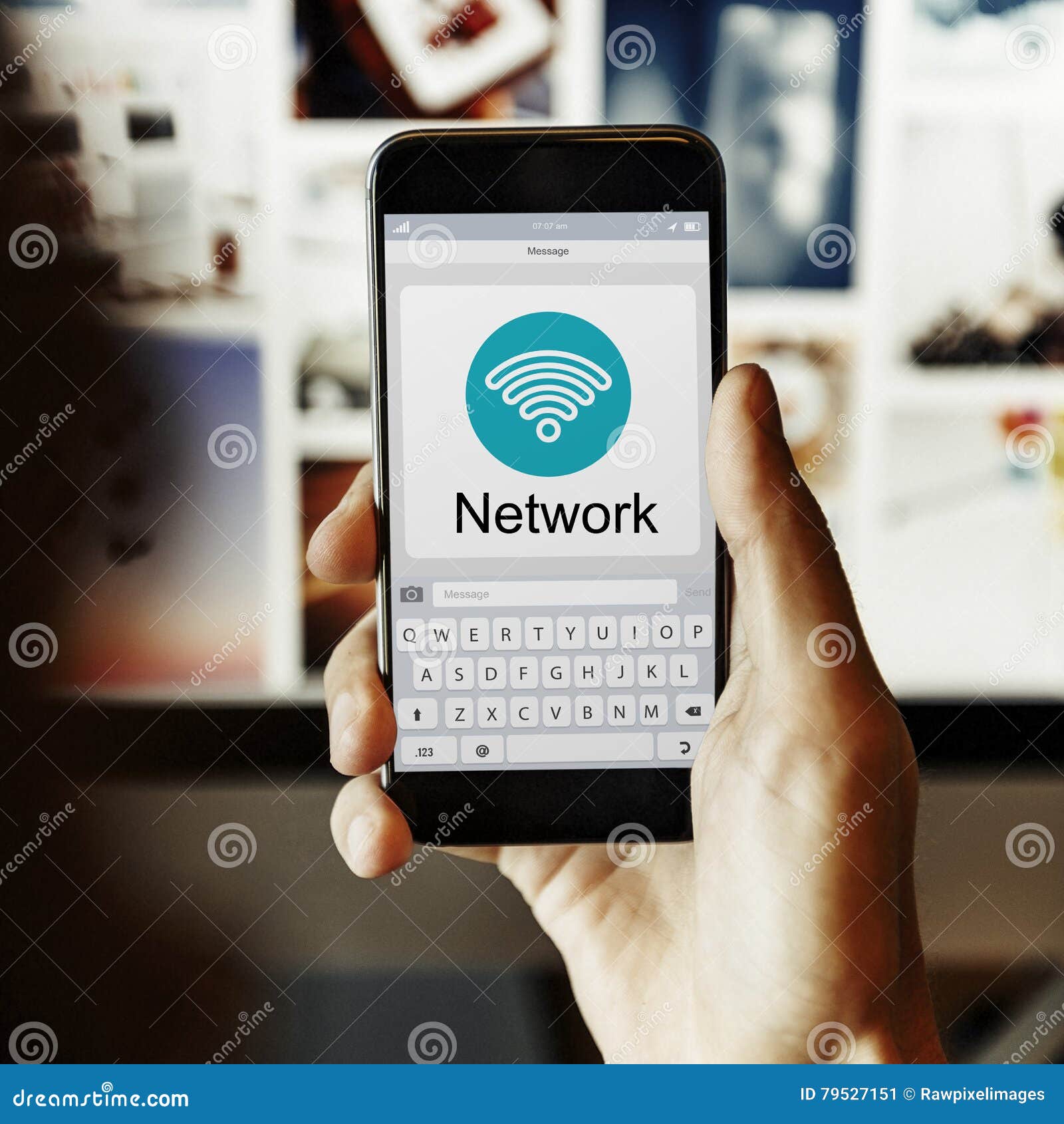 Connecting Internet Network Wifi Concept Stock Image - Image of social ...