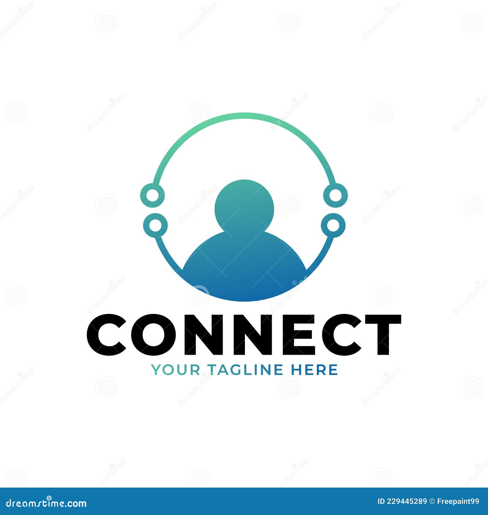 Connecting Logo. Community Human Logo Template Vector. Stock Vector ...