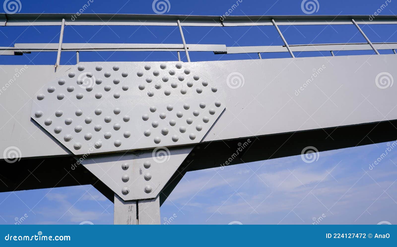 Connecting Heavy Metal Structures with Rivets. Riveted Part of the ...