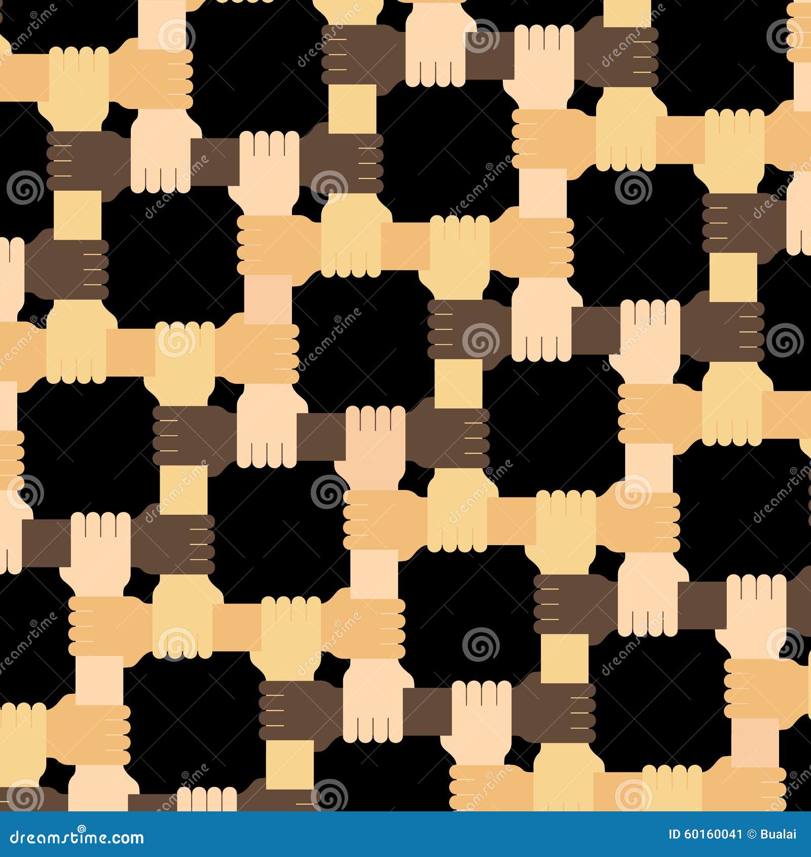 Symbol Of Multiracial Human Hands Holding The Globe Vector Illustration ...