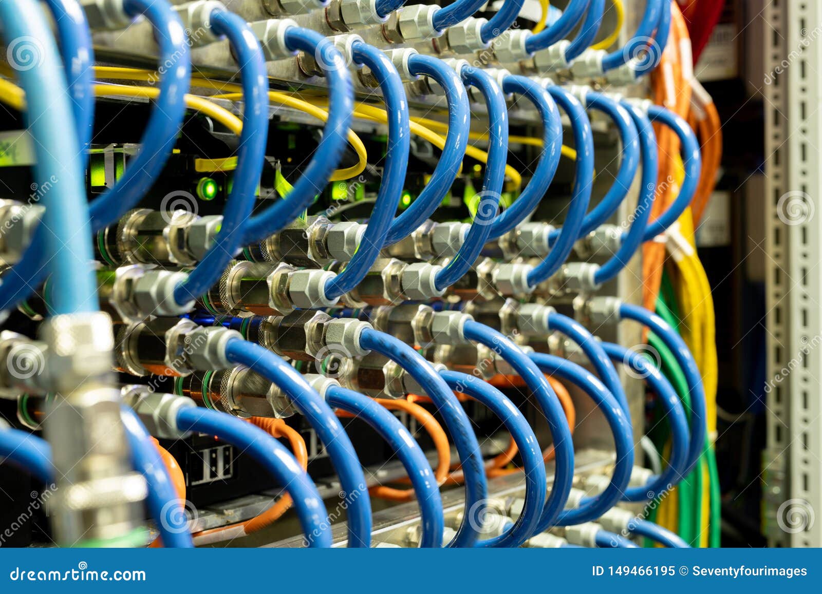 Connecting network cables stock image. Image of computing - 149466195