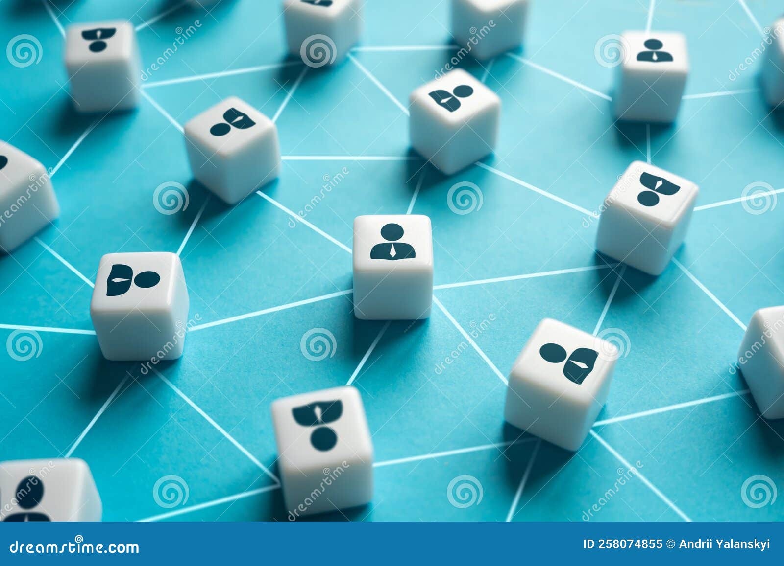 Connecting Network of People. Communication and Contacts. Exchange and ...