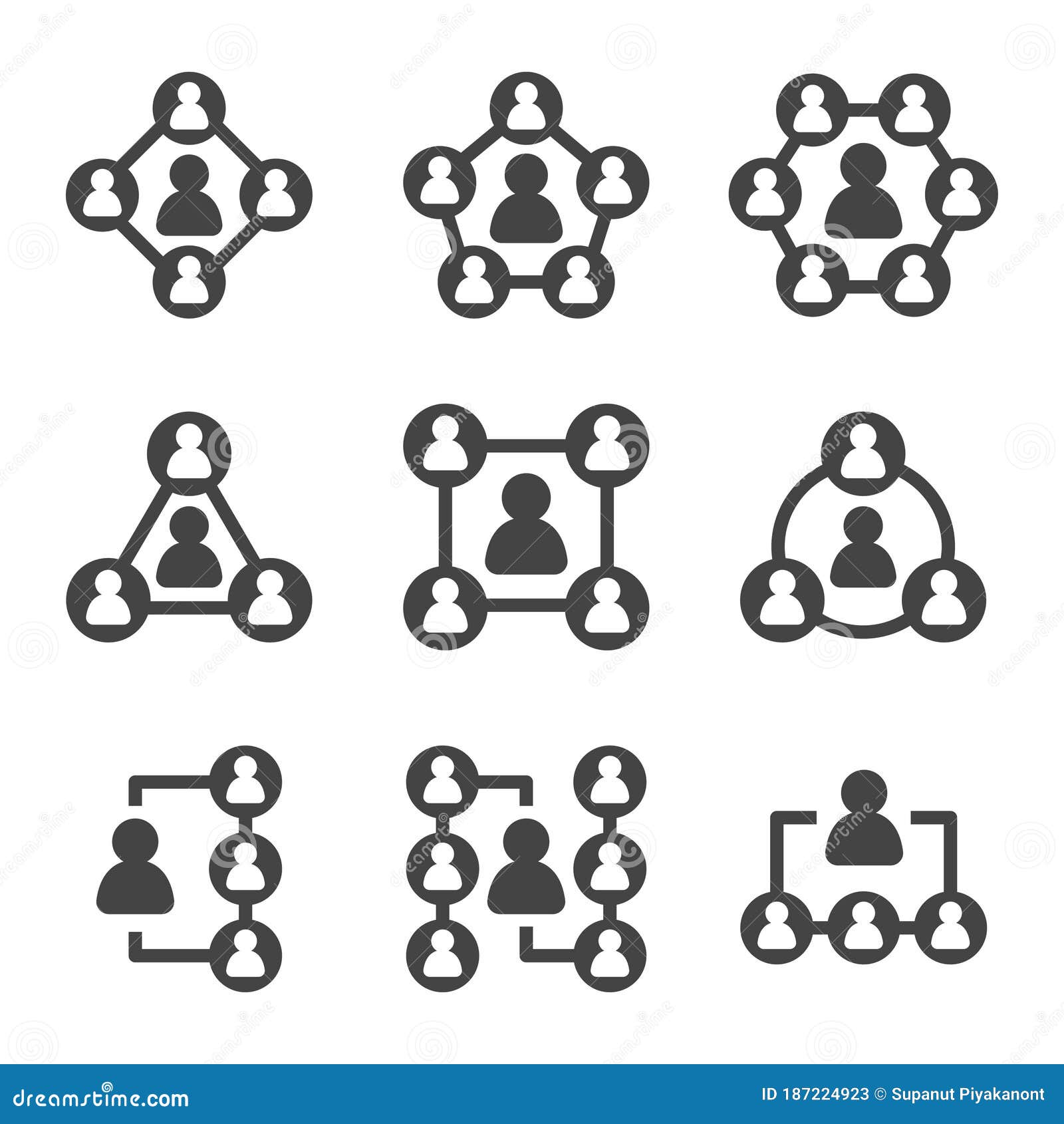 Flowchart Connecting Various Icons And Shapes Royalty-Free Stock Photo ...