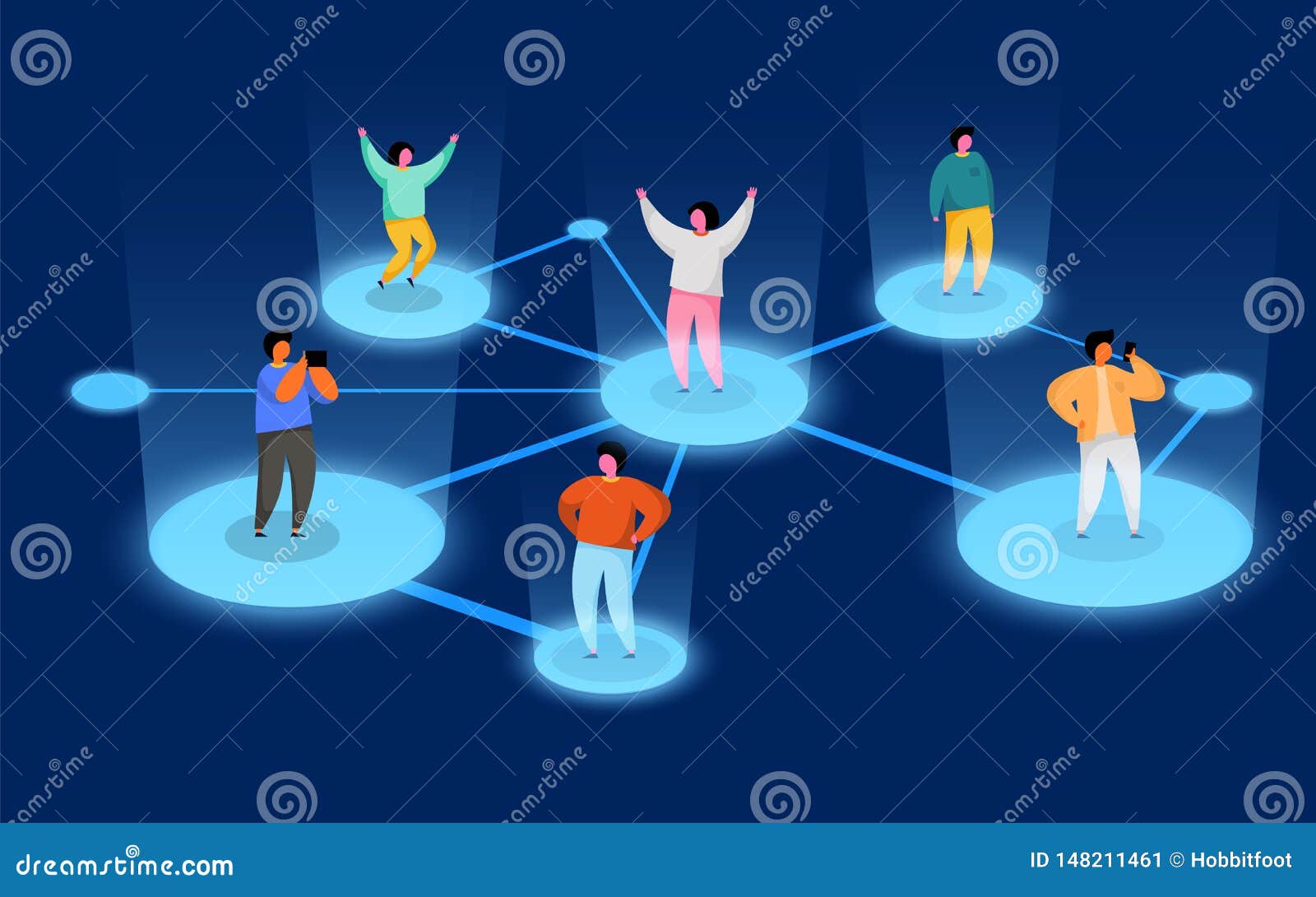 Connecting People. Social Network Concept. Refer a Friend Program Stock ... Connecting People. Social Network Concept. Refer a Friend Program Stock ...