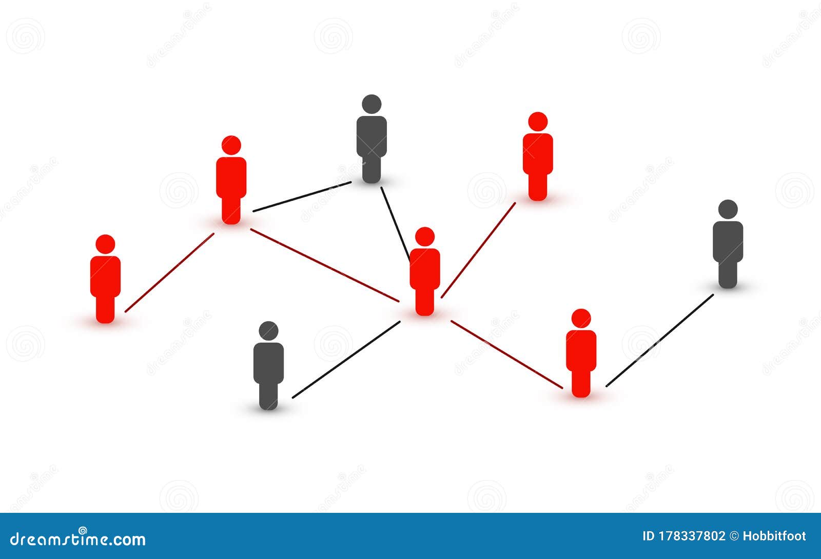Connecting People. Social Network Concept Stock Vector - Illustration ...