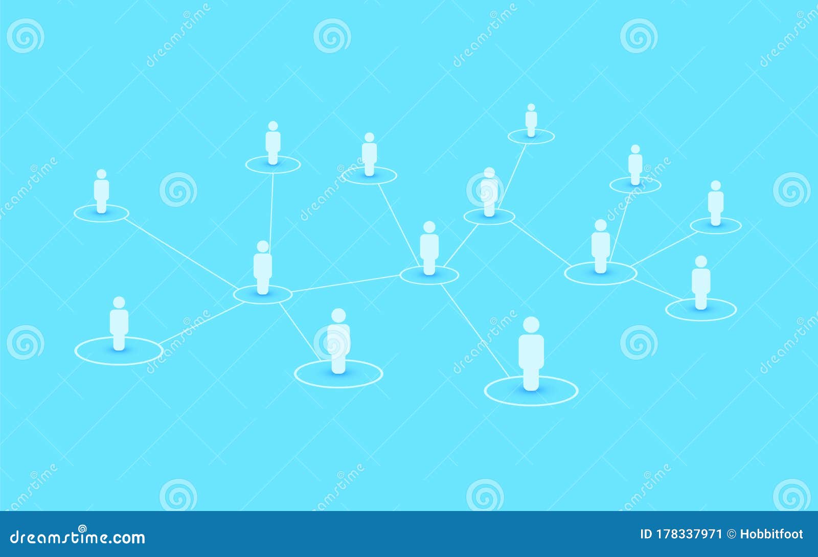 Connecting People. Social Network Concept Stock Vector - Illustration ...