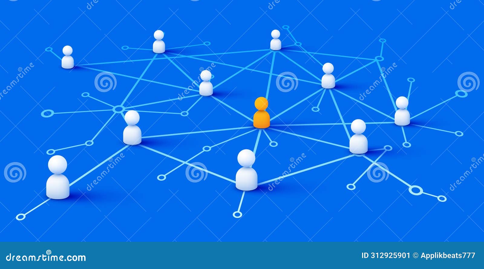 Connecting People. Social Network Concept Stock Vector - Illustration ...