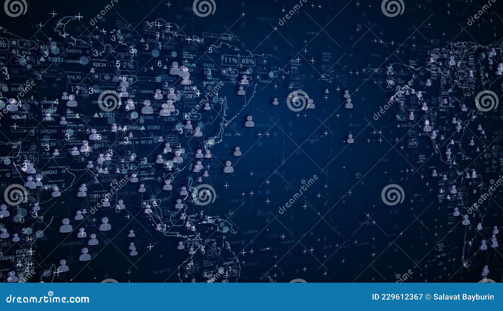Connecting People.World Map Global Network. Stock Video - Video of link ...