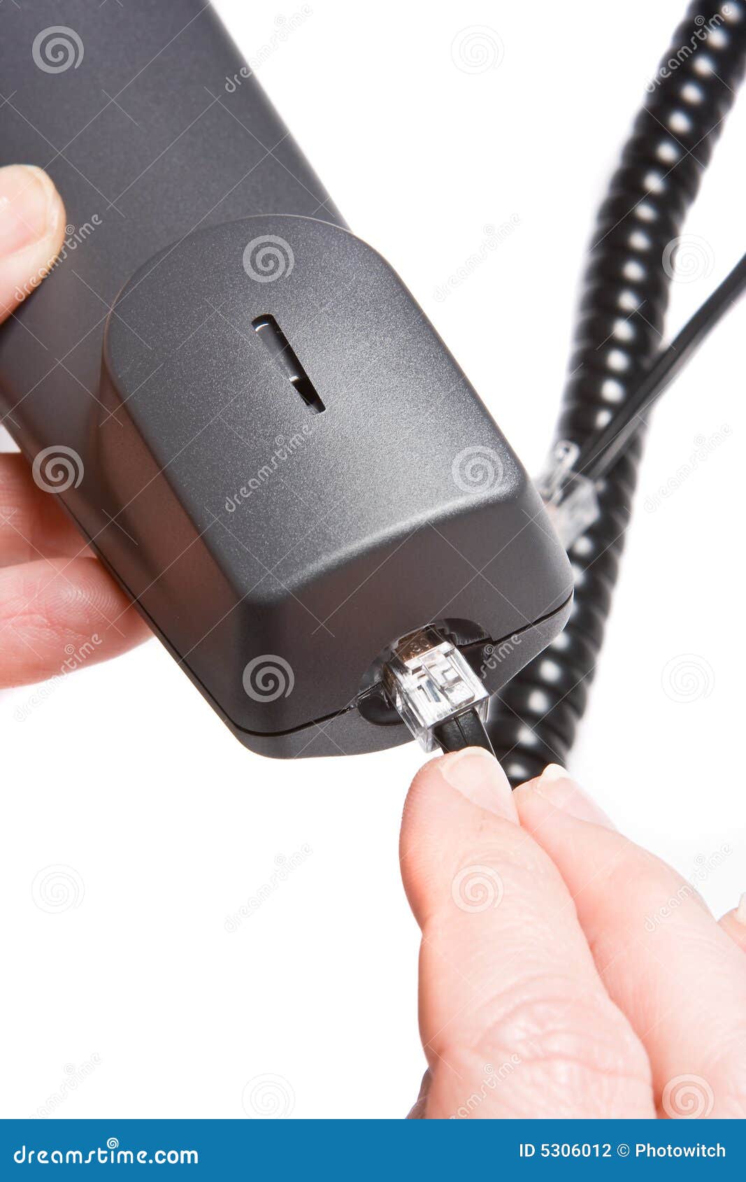 Connecting the phone stock photo. Image of rope, hook - 5306012