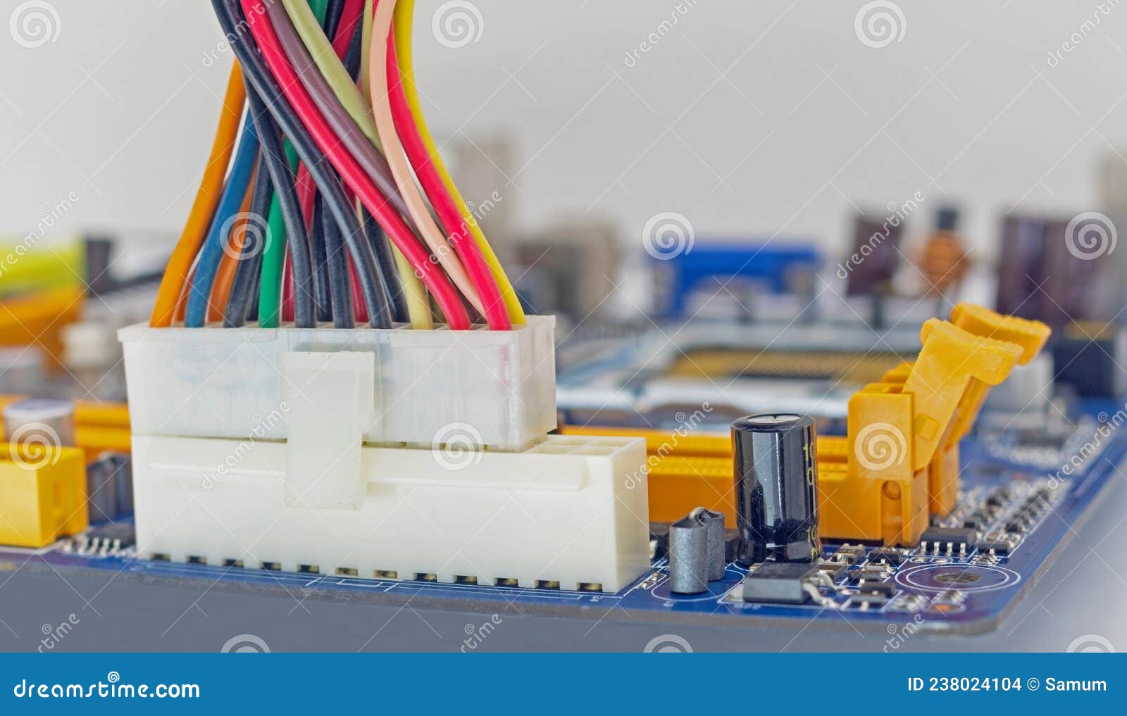 Connecting the Power Supply, Computer Power Supply Stock Photo - Image ...