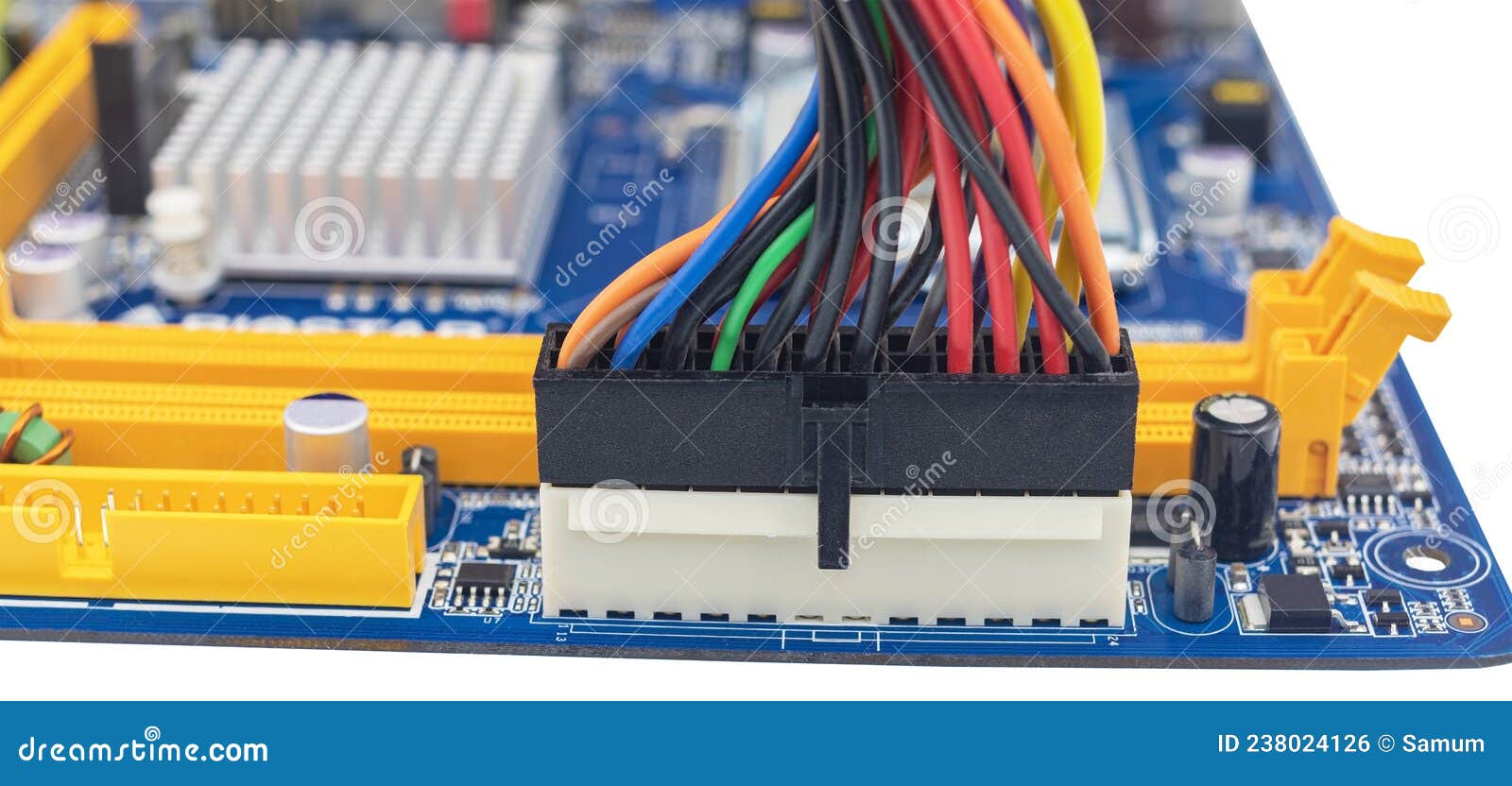 Connecting the Power Supply, Computer Power Supply Stock Photo - Image ...