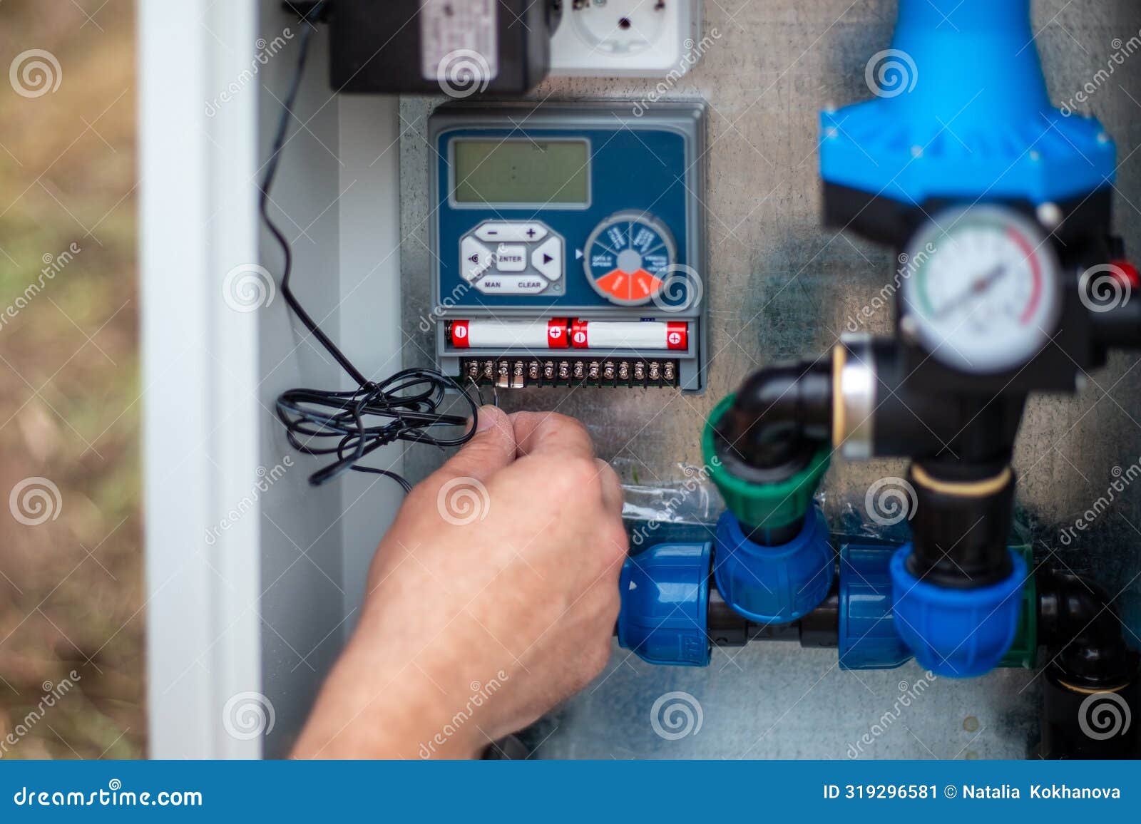 Connecting Power To an Automatic Water Supply System for Drip ...