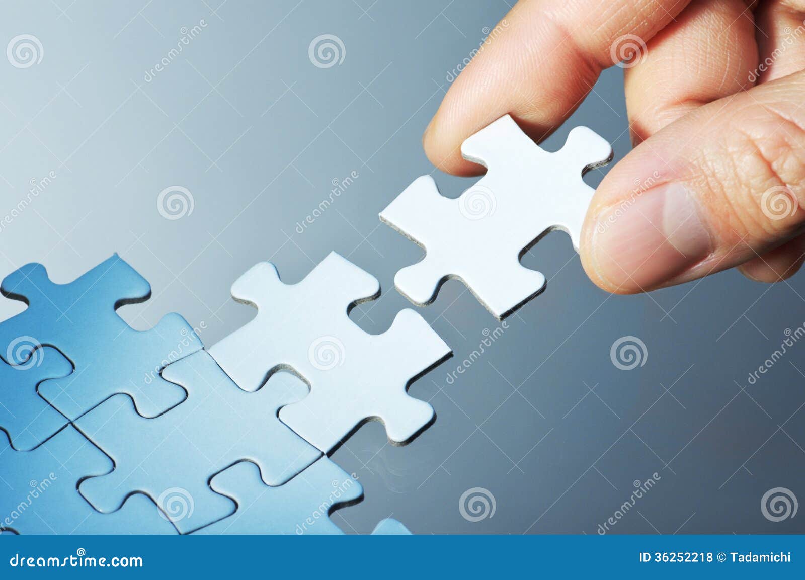 Connecting puzzle piece. stock photo. Image of symbol - 36252218