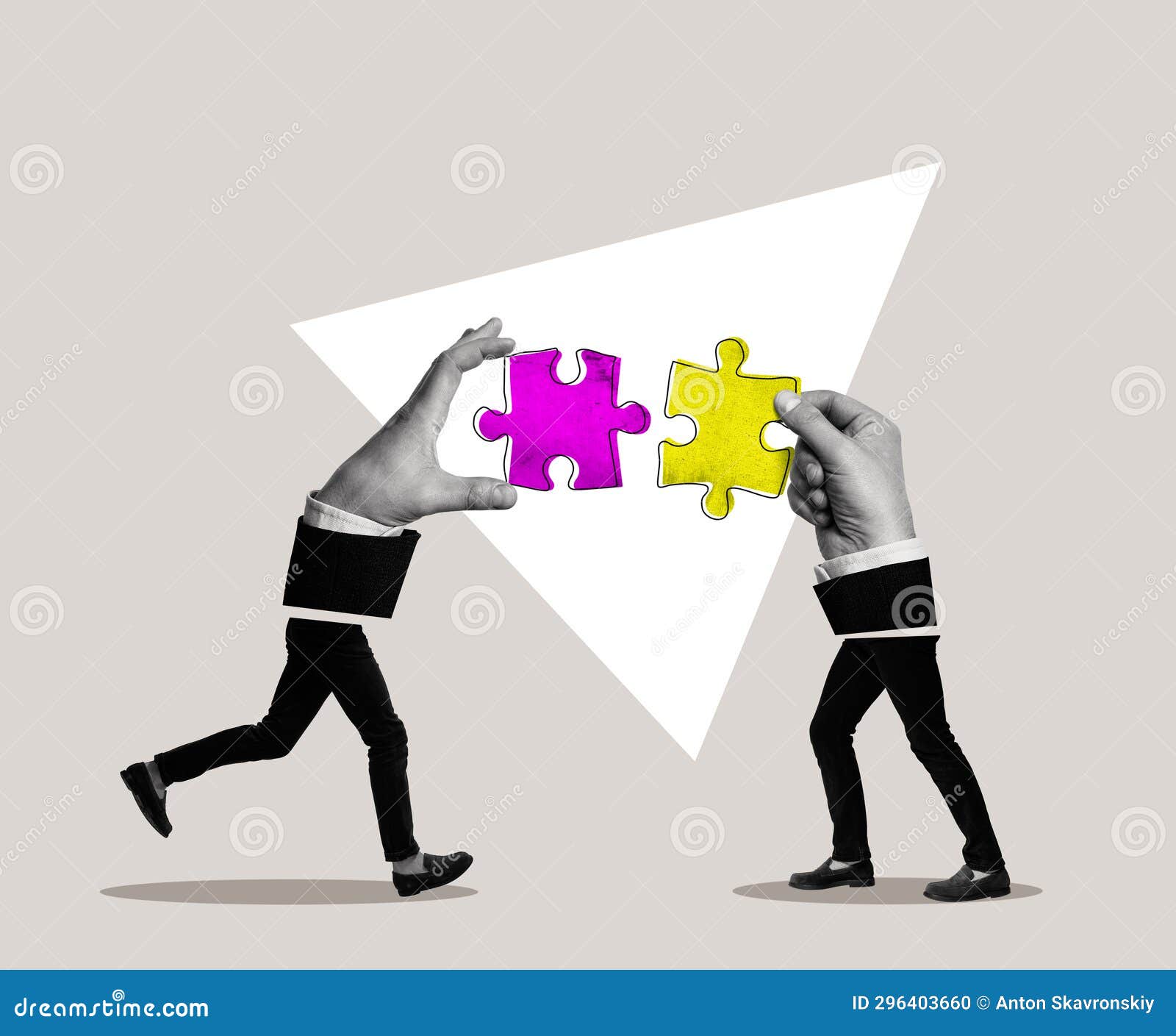 Coordinated Teamwork. Business Concept. Stock Photo - Image of ...