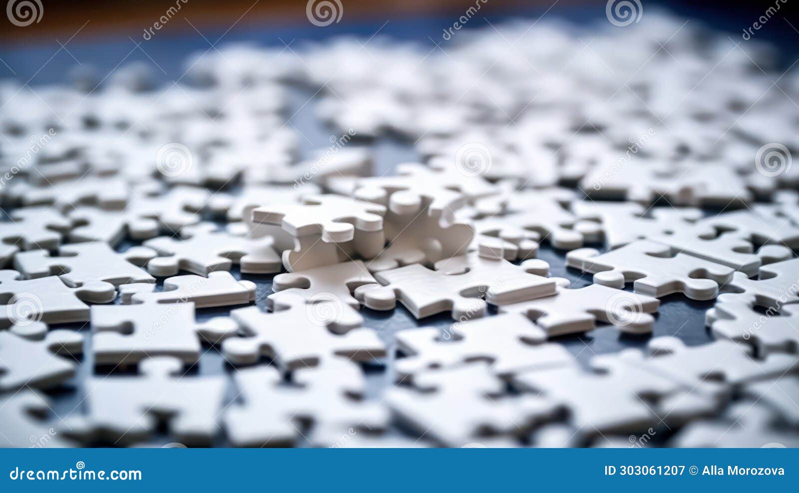 Connecting Puzzle Pieces a Visual Metaphor for Business Success ...