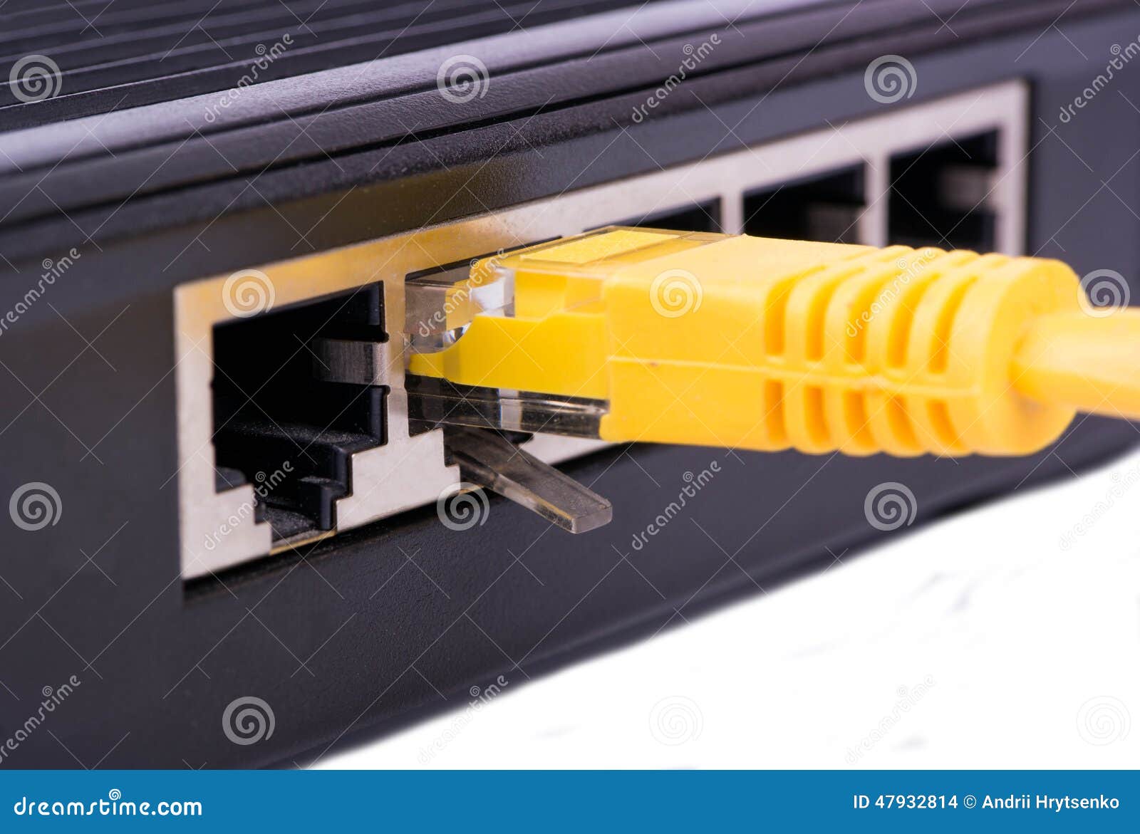Connecting RJ-45 modem stock photo. Image of background - 47932814