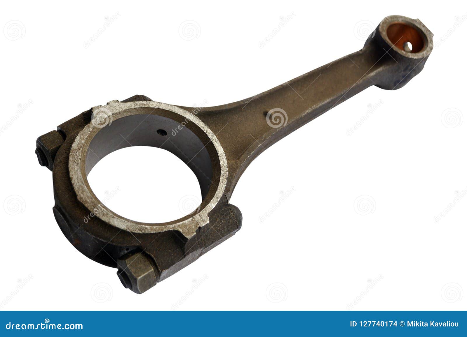 Connecting rod from a car stock photo. Image of steel - 127740174