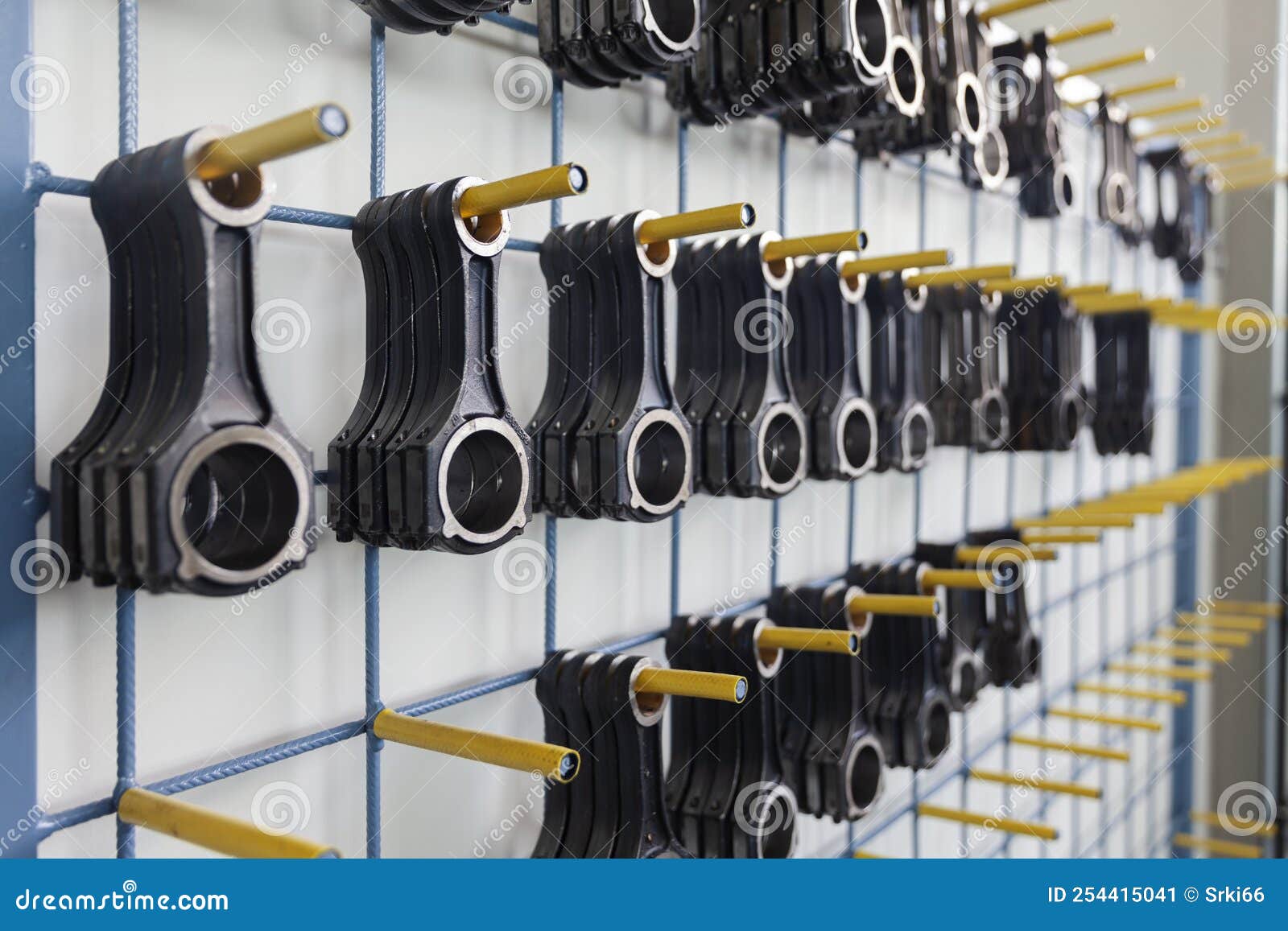 Connecting rod on the wall stock image. Image of chrome - 254415041