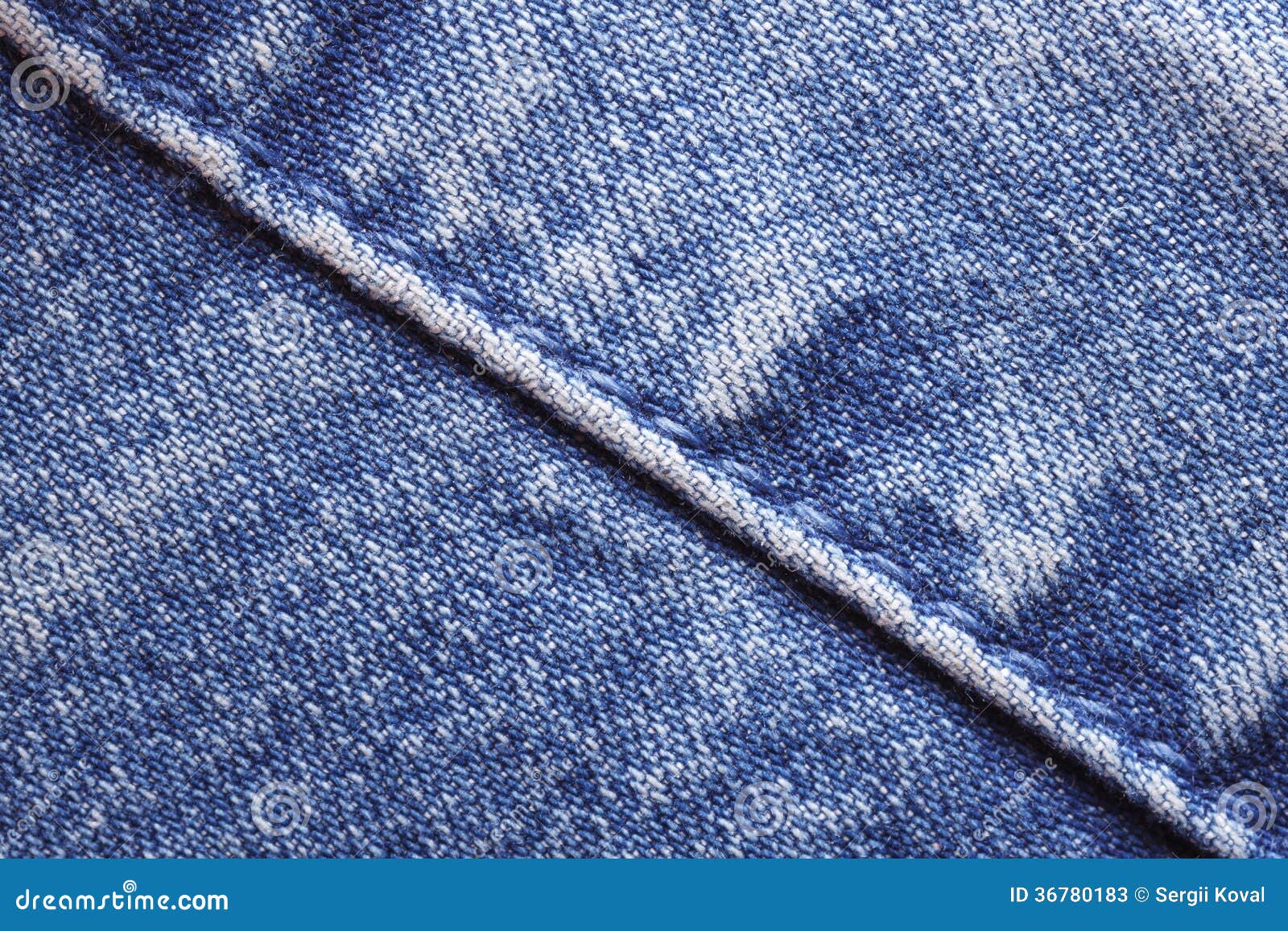 Connecting Seam on Denim Closeup. Texture Stock Image - Image of cloth ...