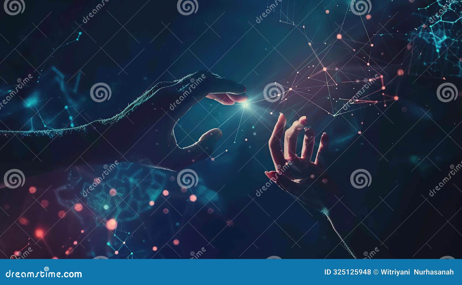 Connecting through Technology Stock Illustration - Illustration of ...