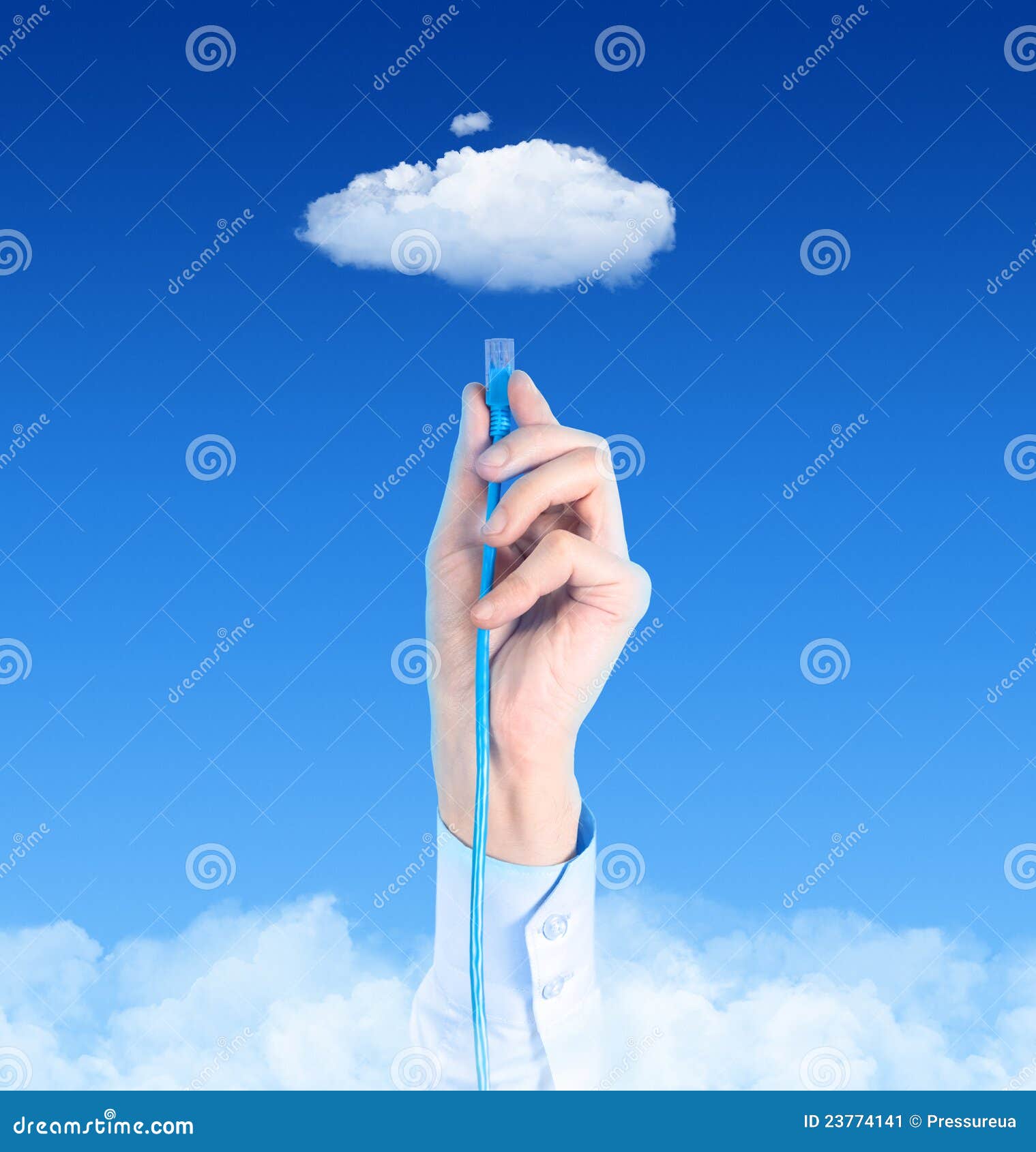 Connecting To Cloud Concept Stock Image - Image of cloud, connection ...