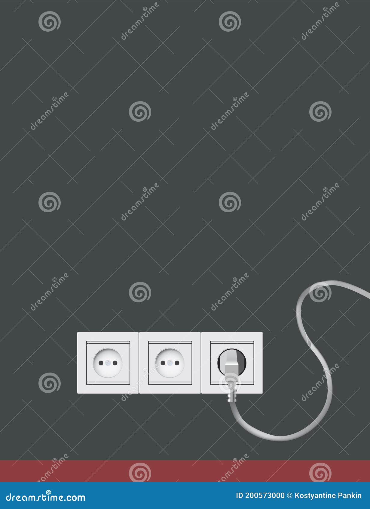 Connecting to sockets stock vector. Illustration of household - 200573000