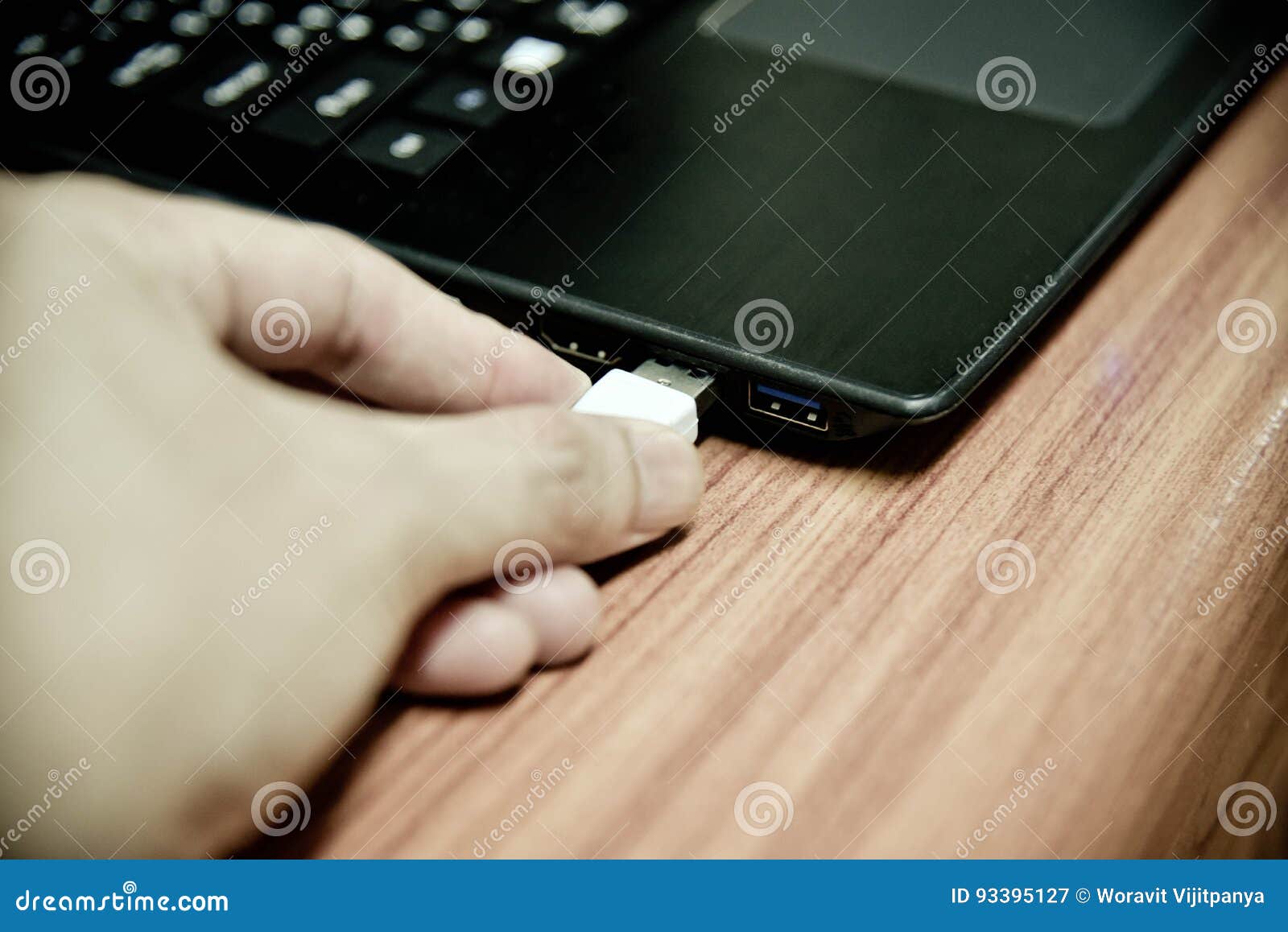 Connecting USB stock image. Image of information, holding - 93395127