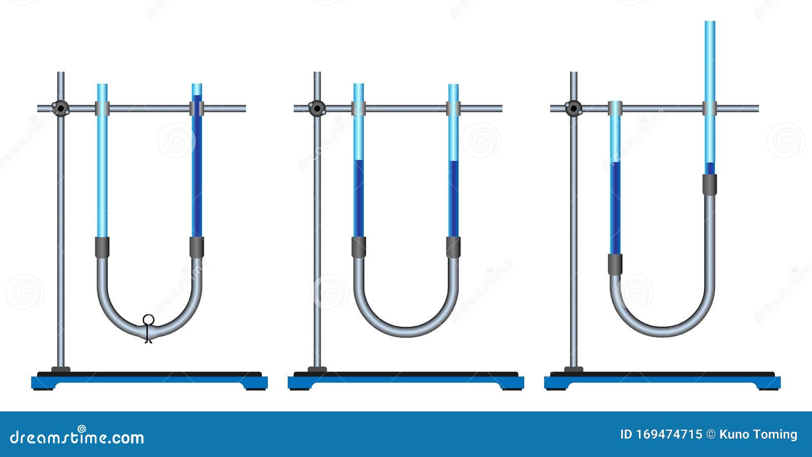 Hydrostatic Pressure. Communicating Vessels. Vector Illustration ...