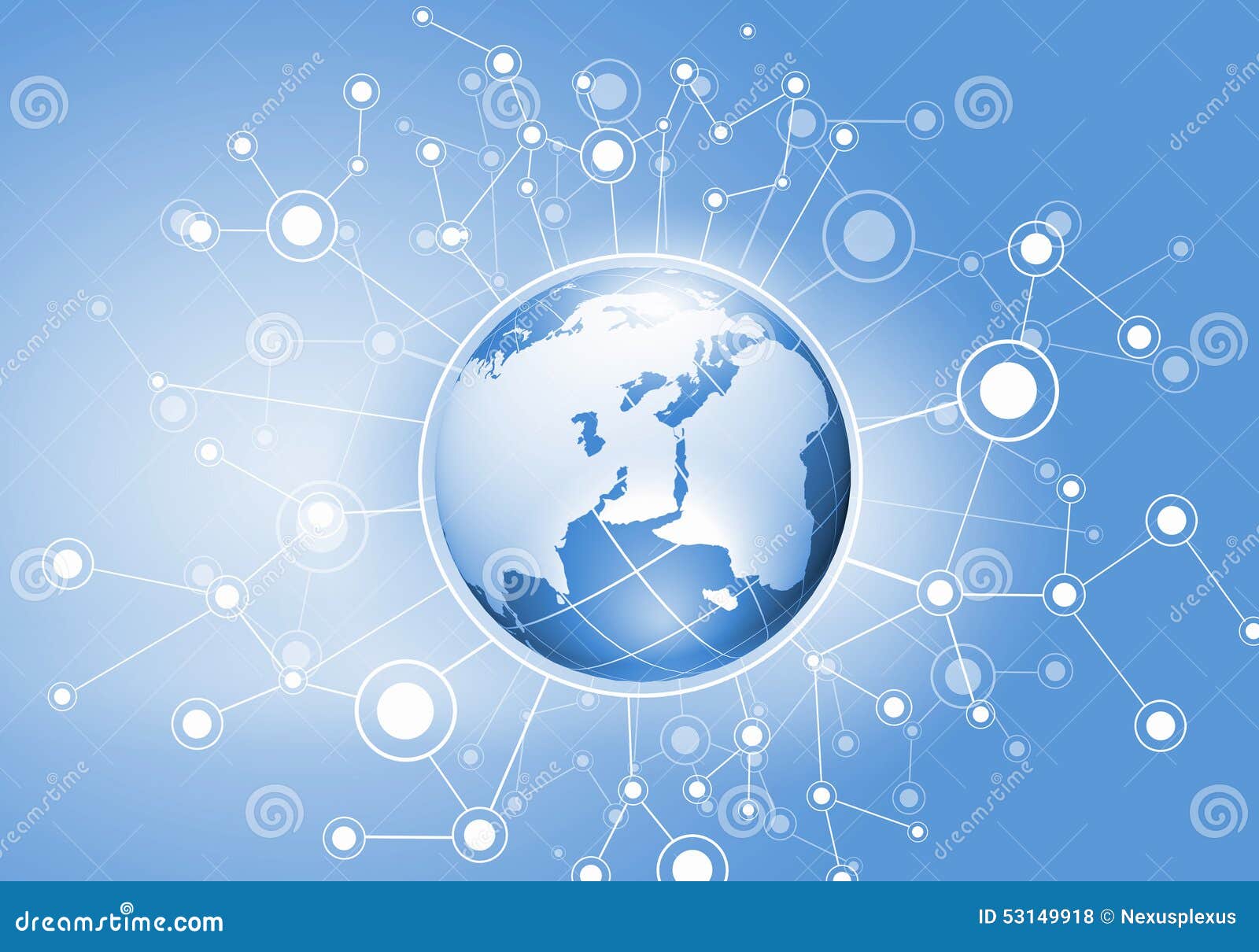 Connecting whole world stock illustration. Illustration of business ...