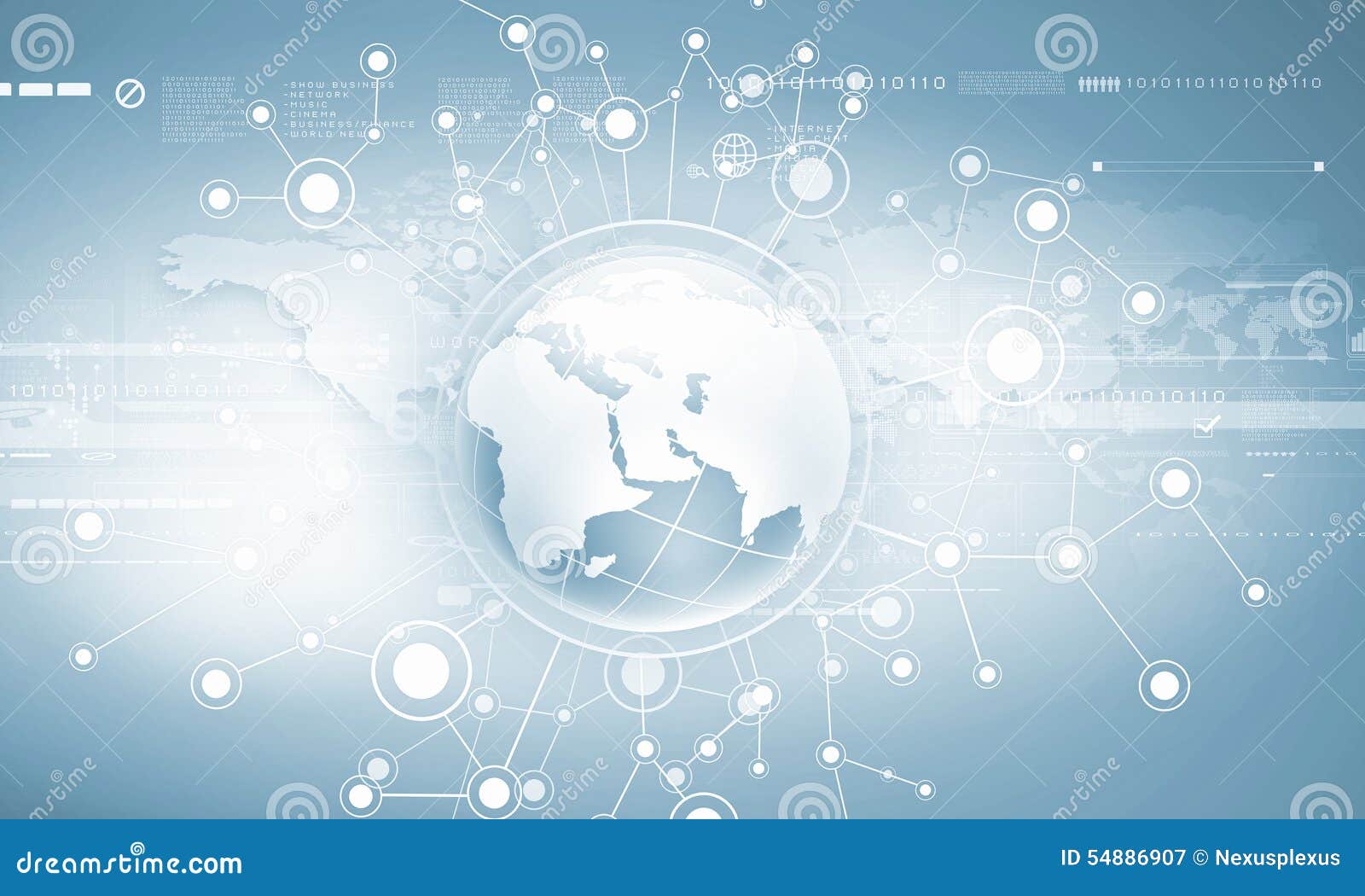Connecting whole world stock image. Image of concept - 54886907
