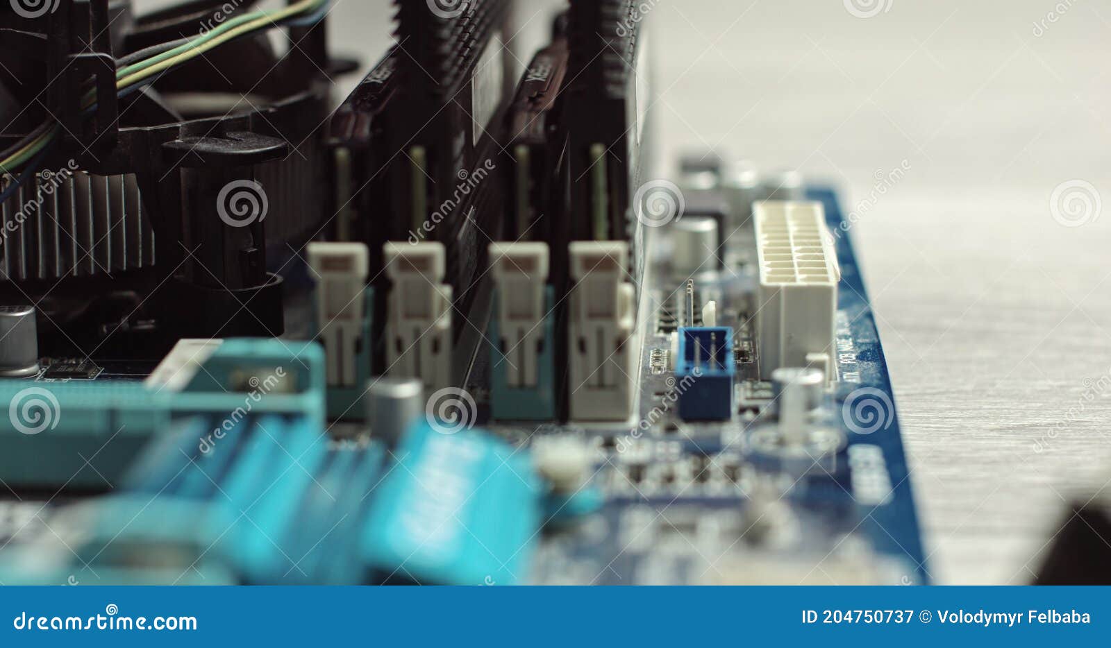 Connecting Wires in a Computer. Components Inside the System Unit ...