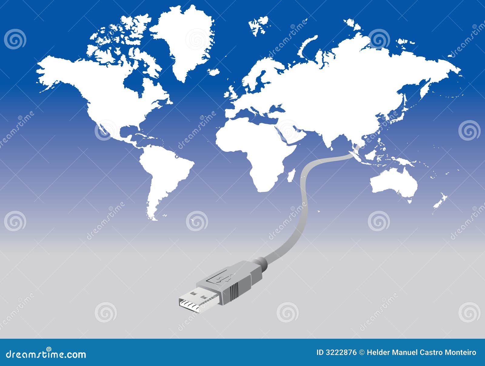 Connecting the world stock vector. Illustration of charger - 3222876