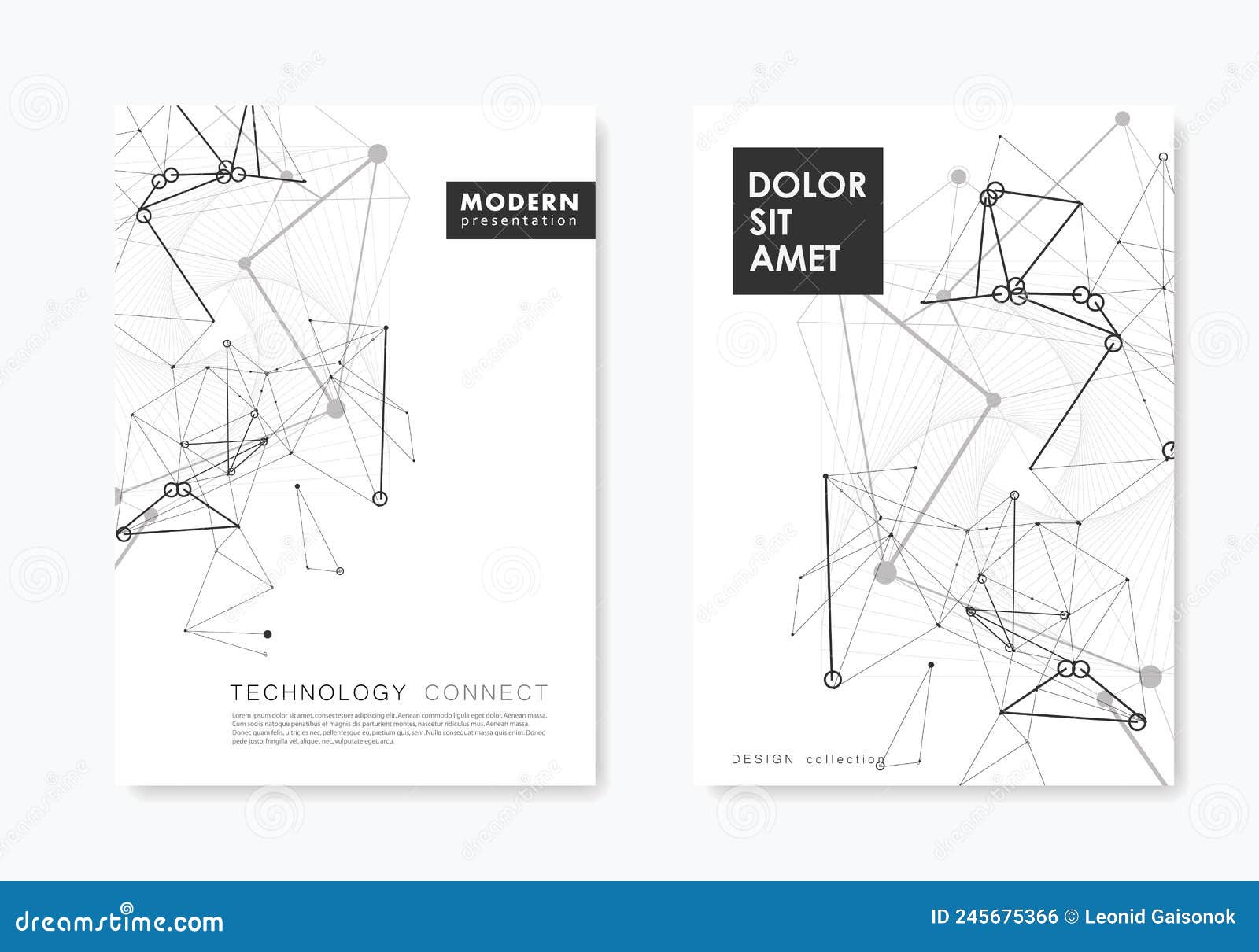 Connection in Abstract Style on White Background. Vector Illustration ...
