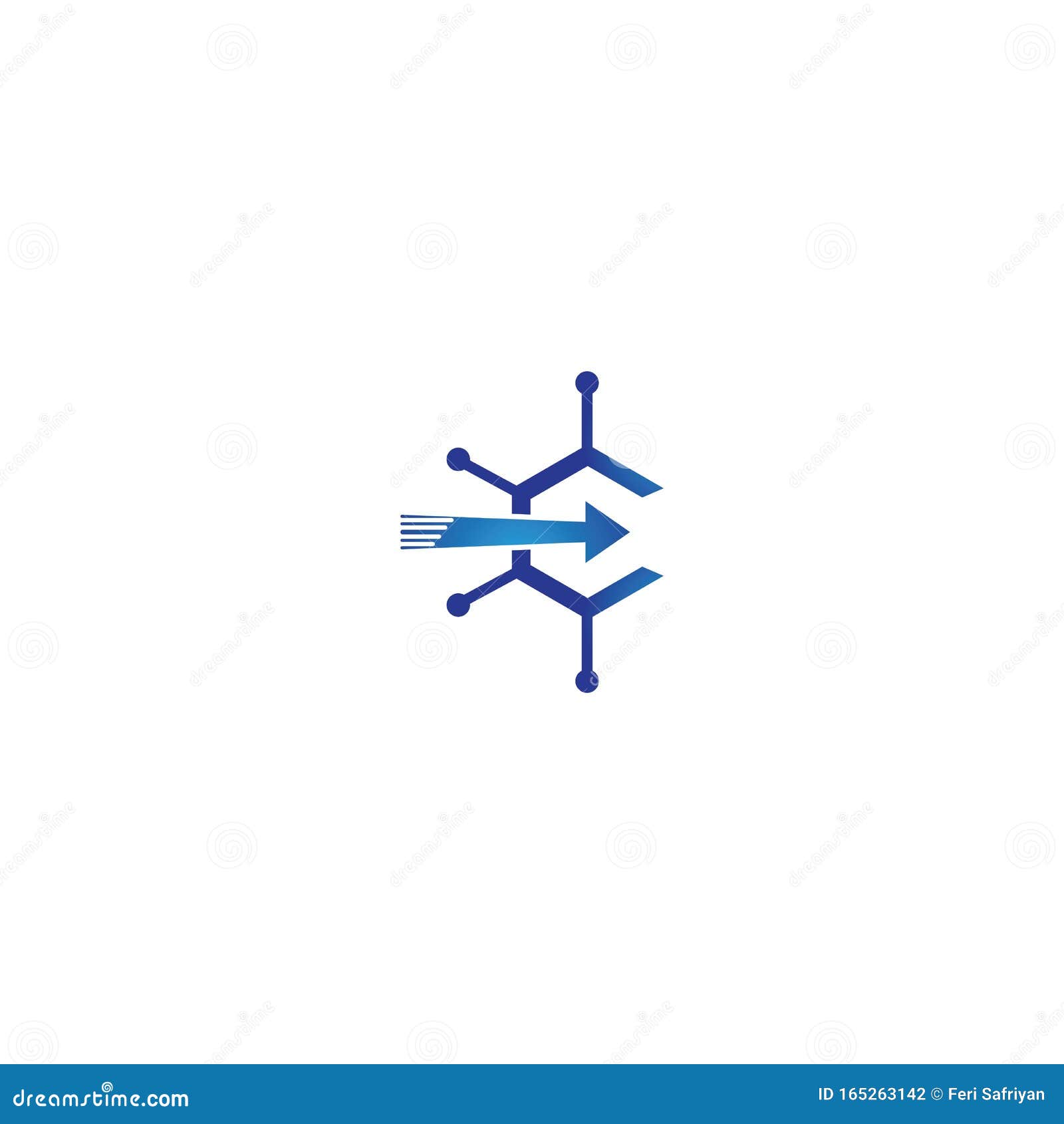 Connection Arrow Logo Design Stock Vector - Illustration of arrow ...