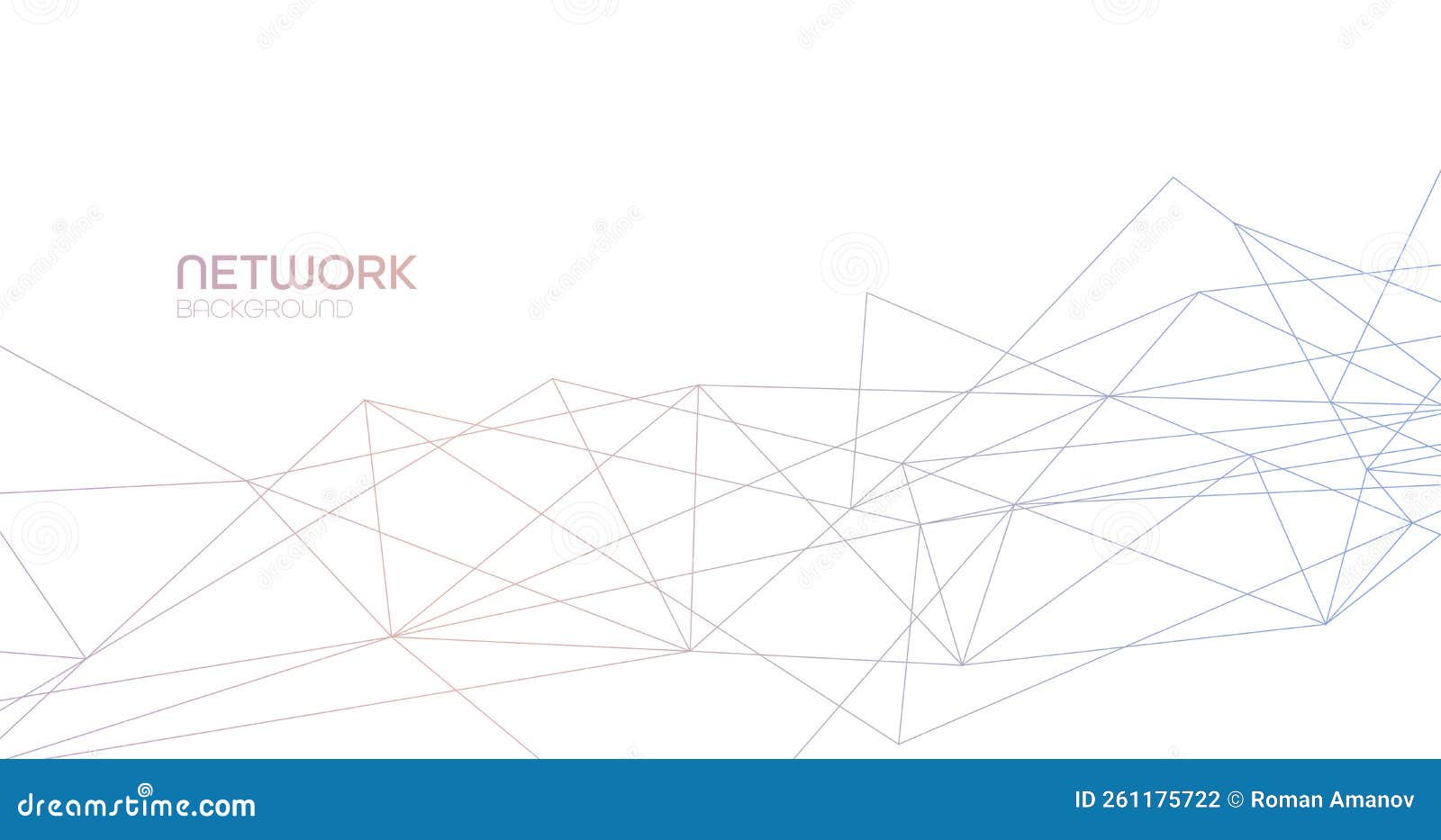 Connection Background. Network Concept with Dots and Lines Stock Vector ...