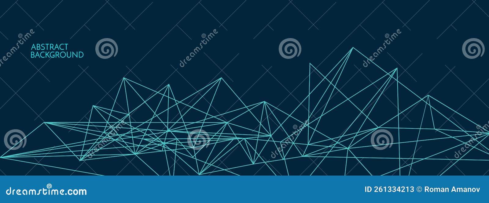 Connection Background. Network Concept with Dots and Lines Stock Vector ...