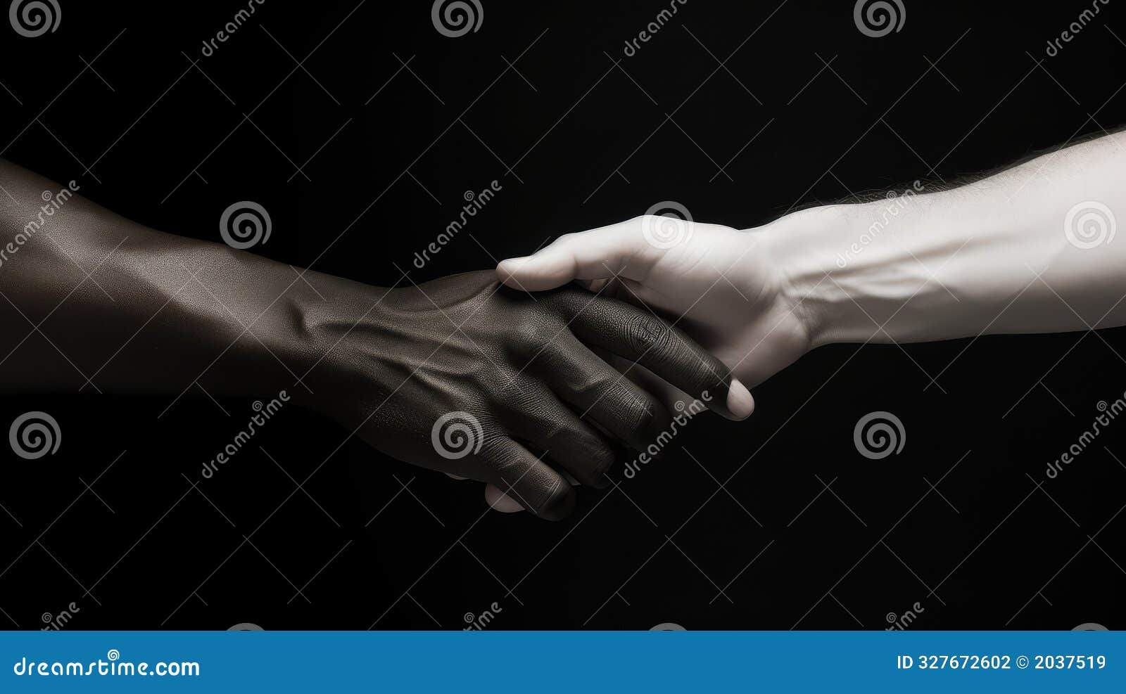 Connection Black and White Hands Isolated Stock Illustration ...