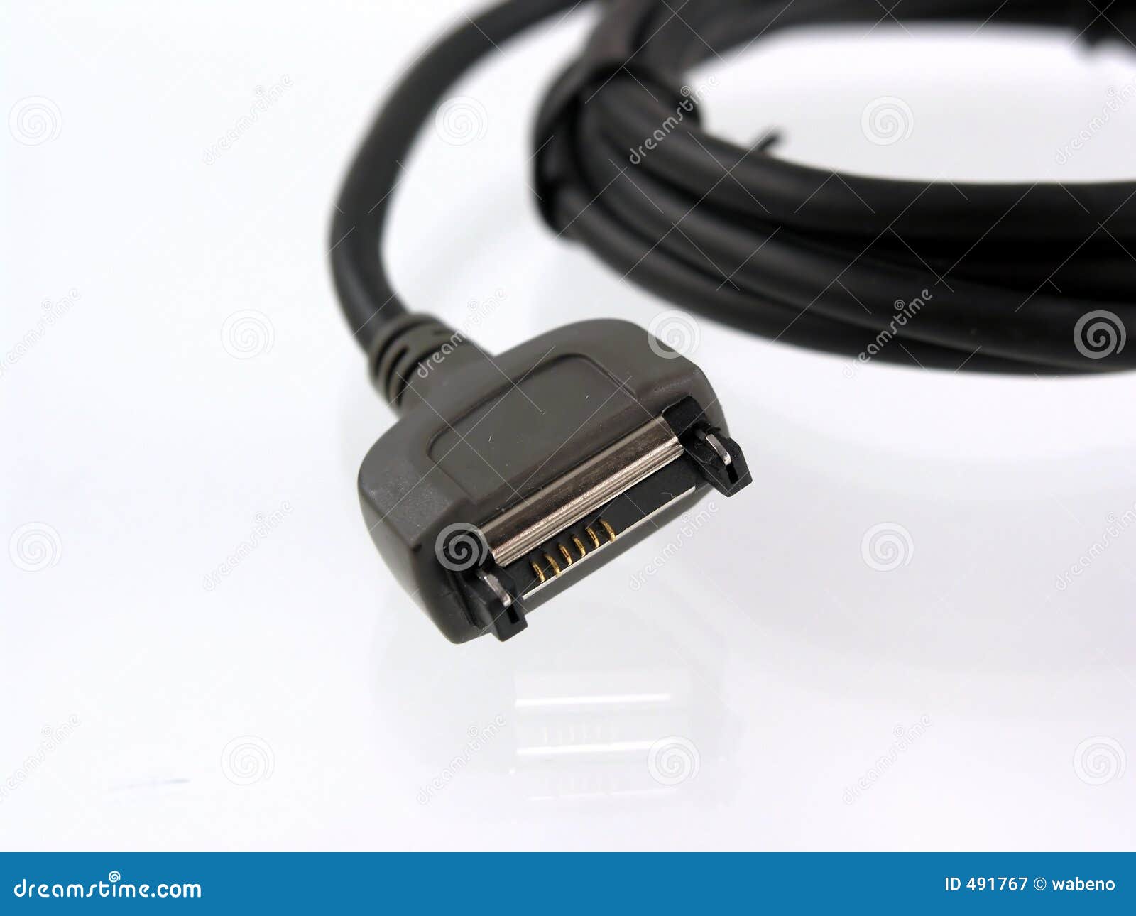 Connection Cable for Mobile Stock Image - Image of cable, mobile: 491767
