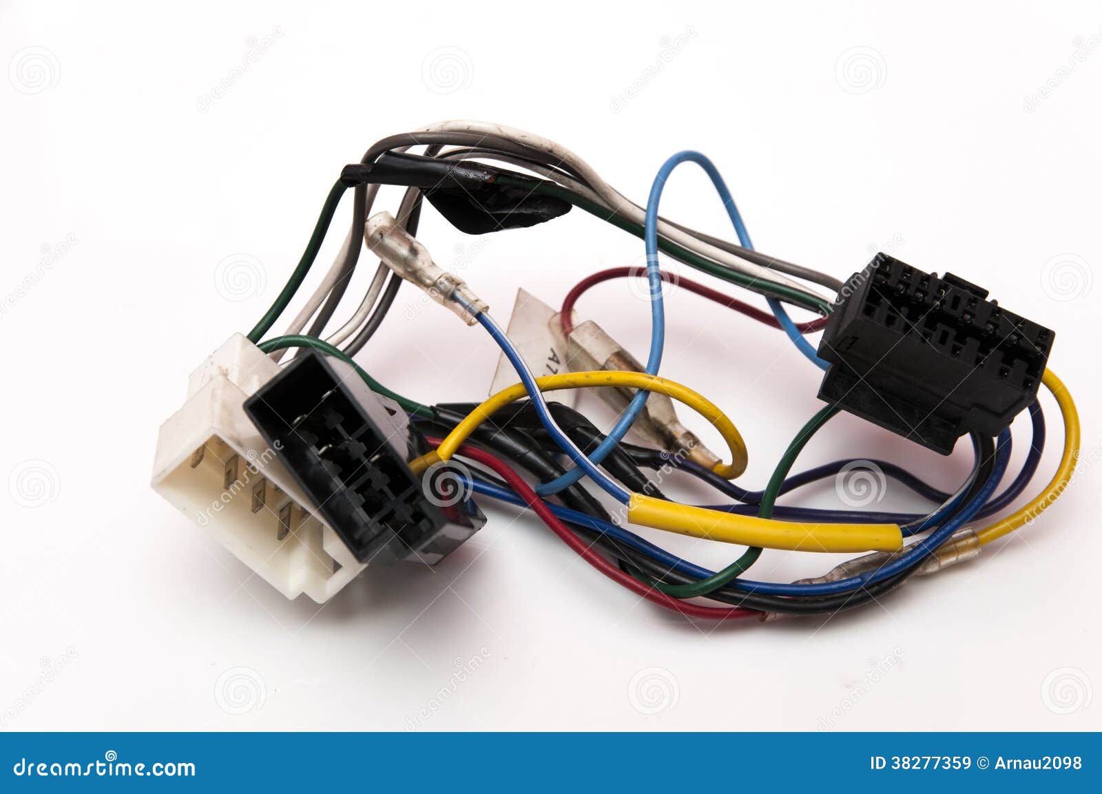 Connection cables stock image. Image of black, electronic - 38277359
