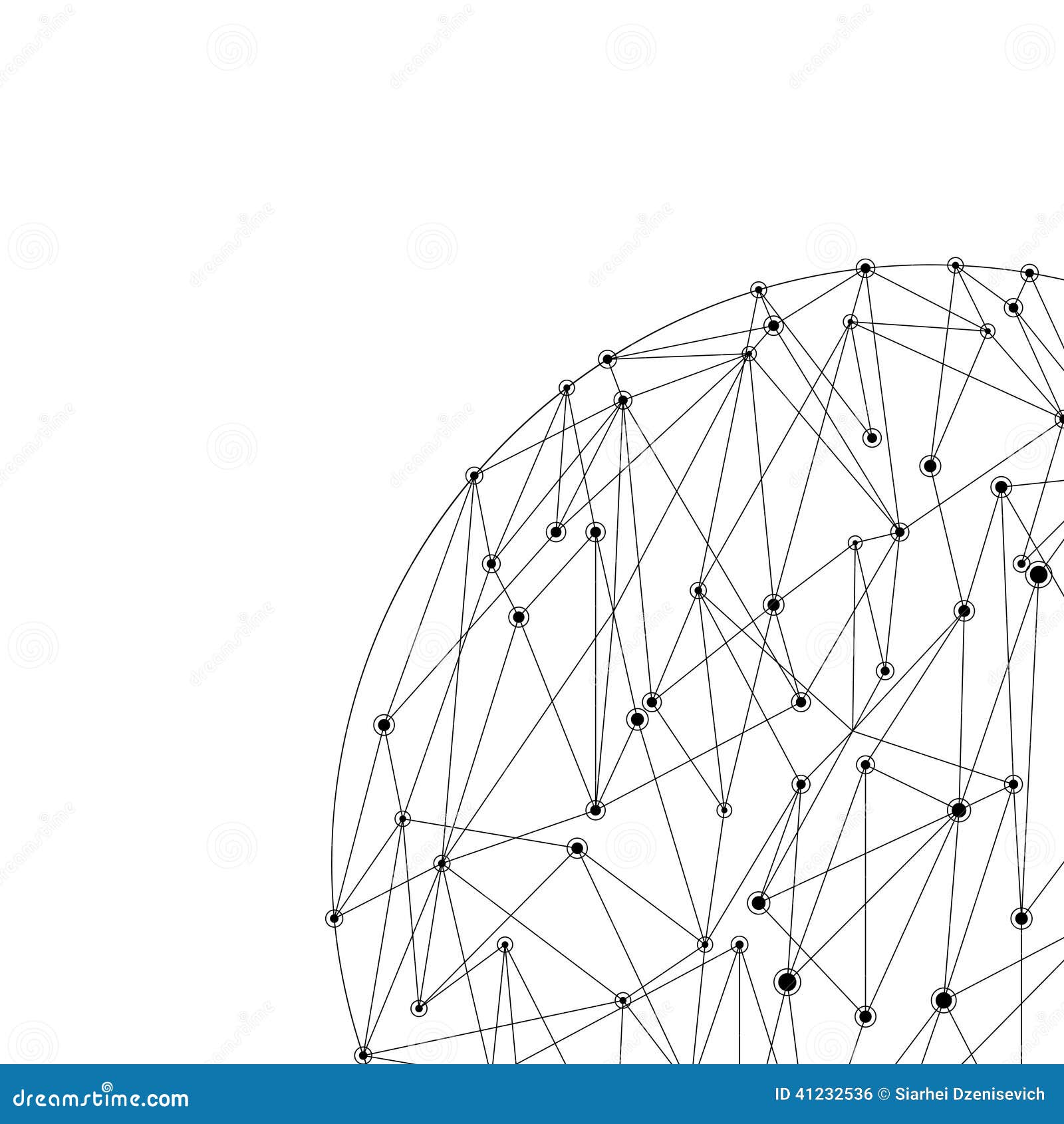 Connection Circle Abstract Background Stock Vector - Illustration of ...