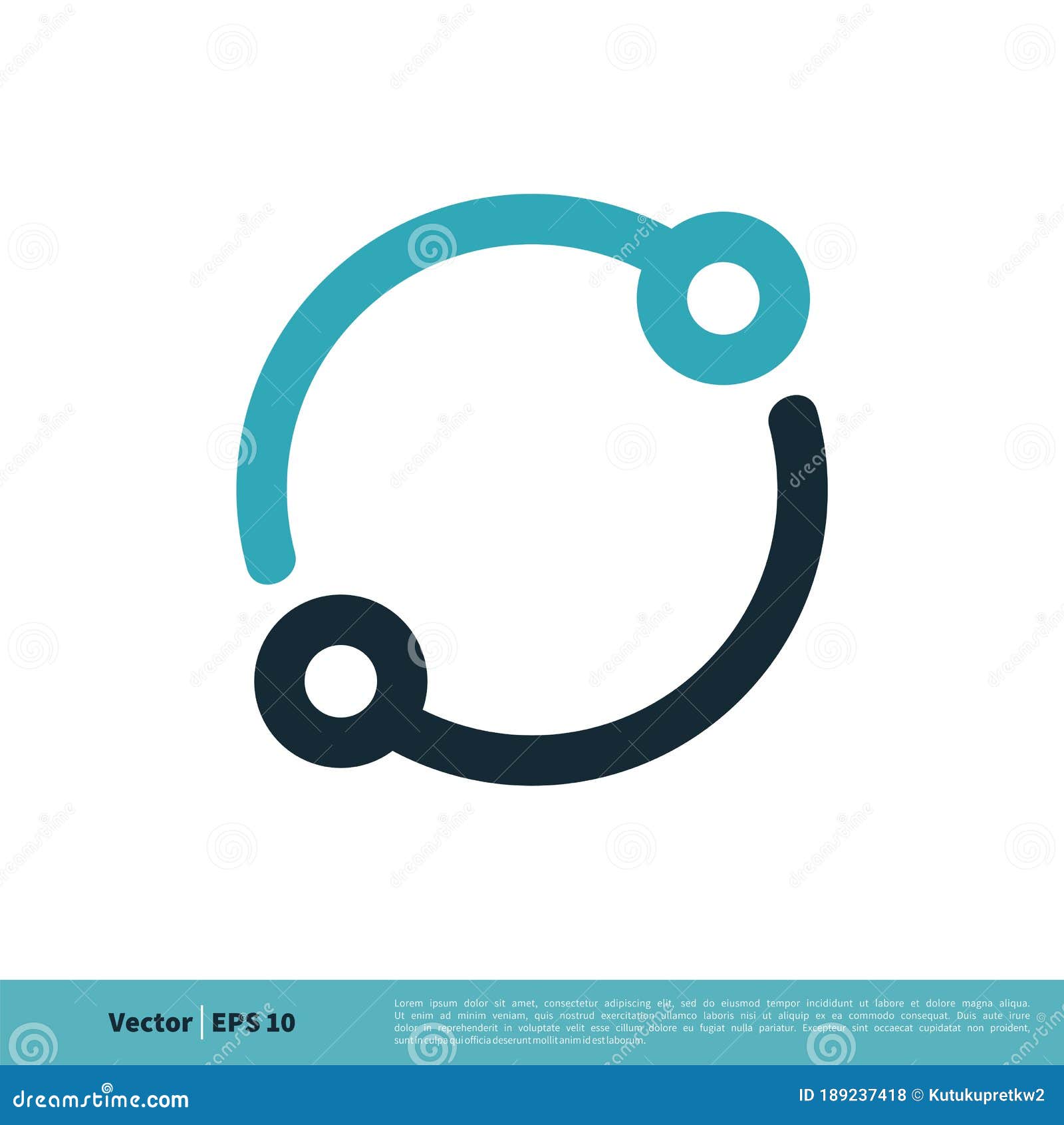 Connection Circle Ring Icon Vector Logo Template Illustration Design ...